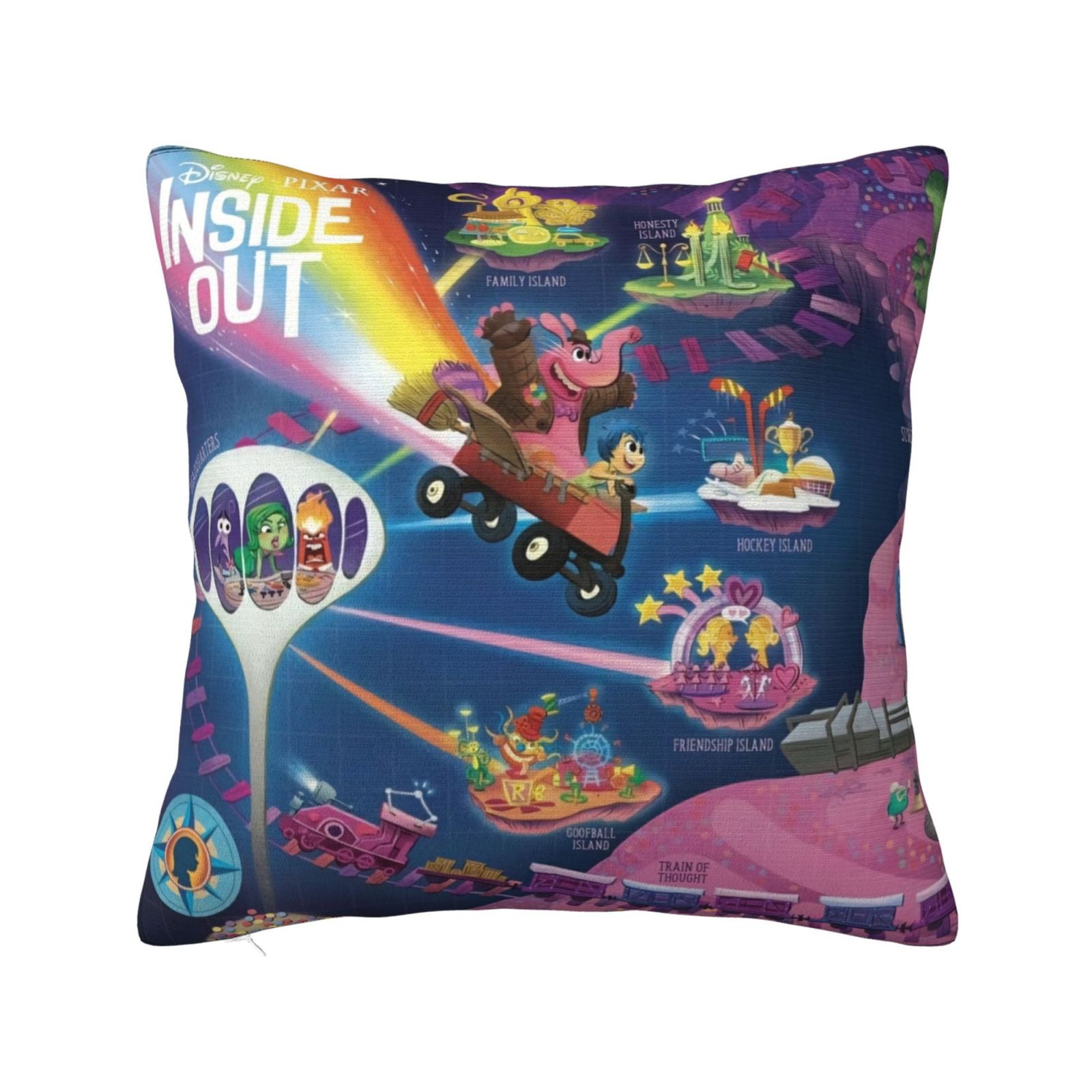 Disney-Pixar Inside Out Pillow Covers,16x16 Pillow Cover,Decorative ...