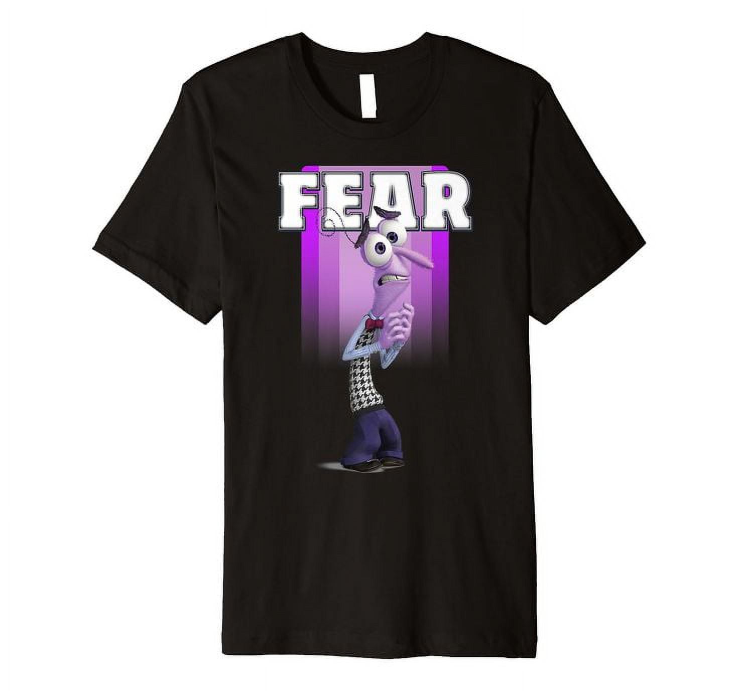 Disney Pixar Inside Out Riley'S Fear Purple Character Logo Premium T ...