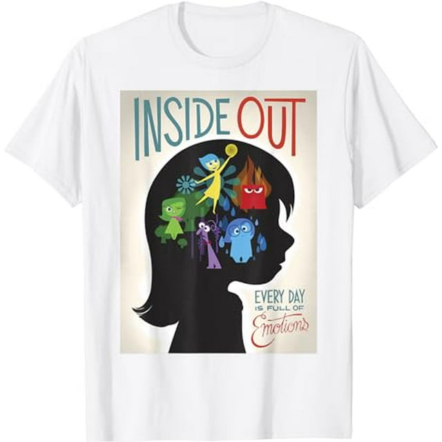 Disney Pixar Inside Out Silhouette Movie Poster T-Shirt - Walmart.com