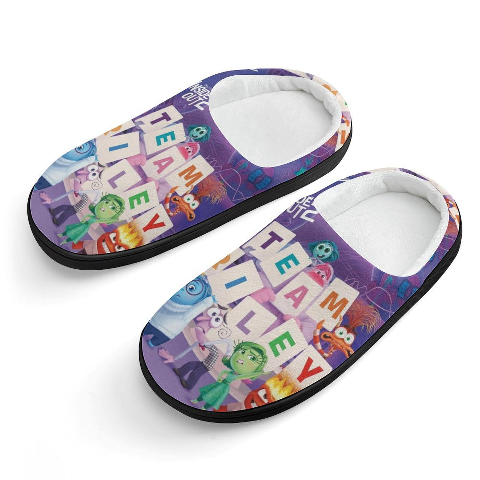 Disney-Pixar Inside Out Slippers for Girls Boys Teen,Soft Plush Warm ...
