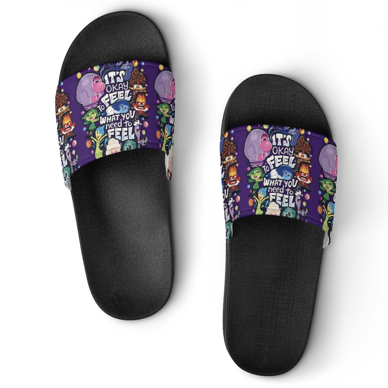 Disney-Pixar Inside Out Slippers for Men and Women,Beach Sandals,House ...