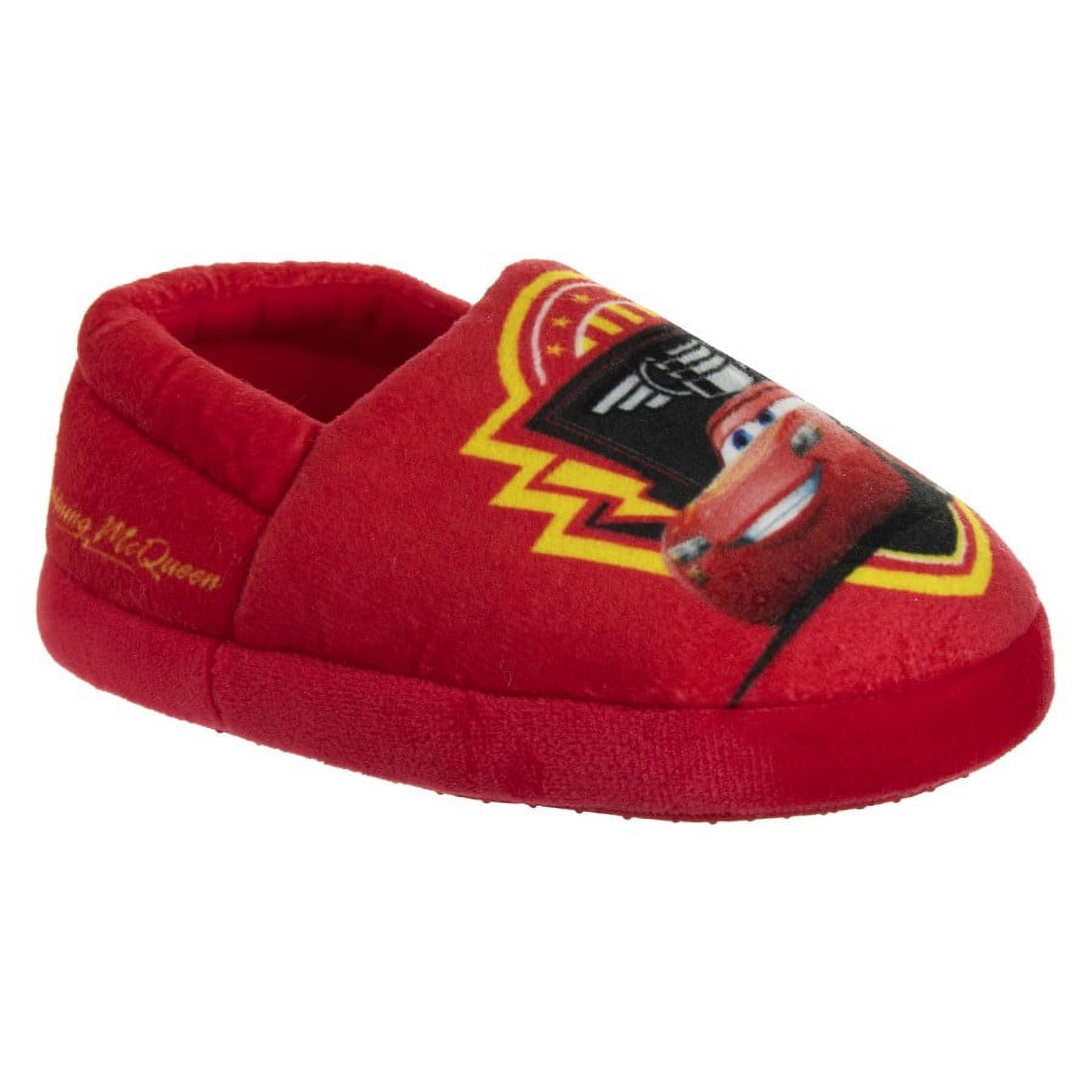 Disney Pixar Lightning McQueen Cars Dual Sizes Boys Slippers. (Toddler ...