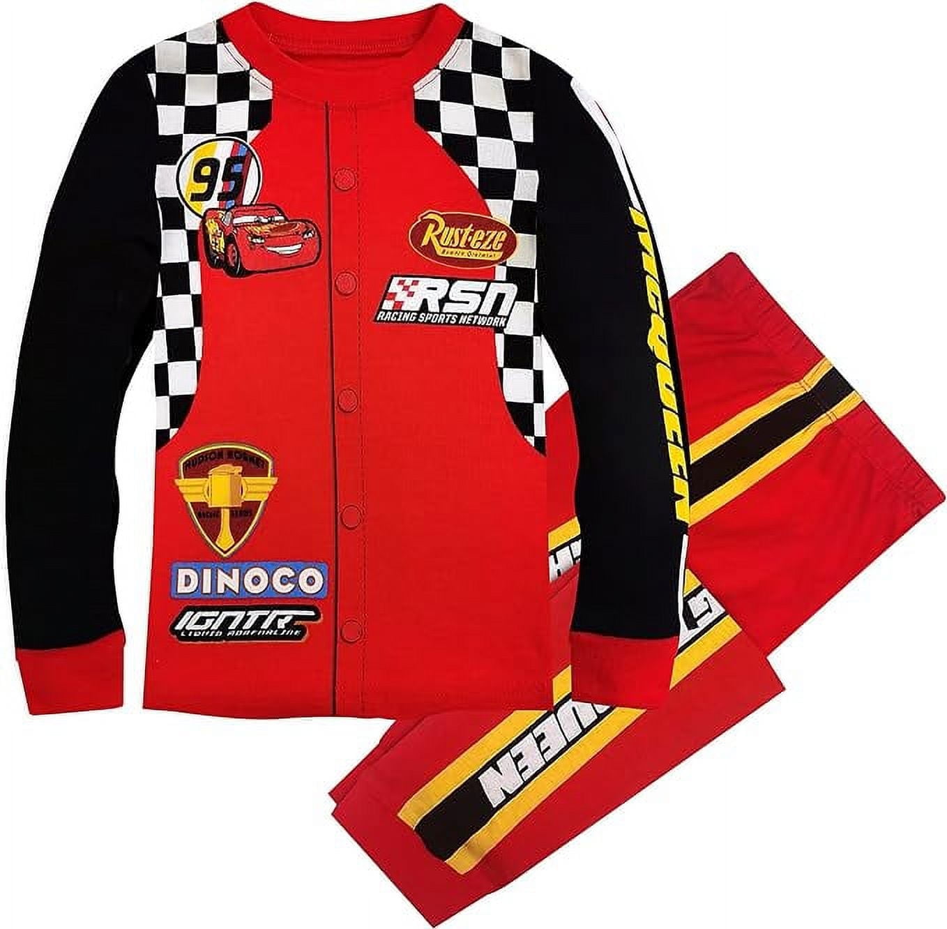 Disney Pixar Lightning McQueen Pit Crew PJ PALS for Boy Size 4 ...
