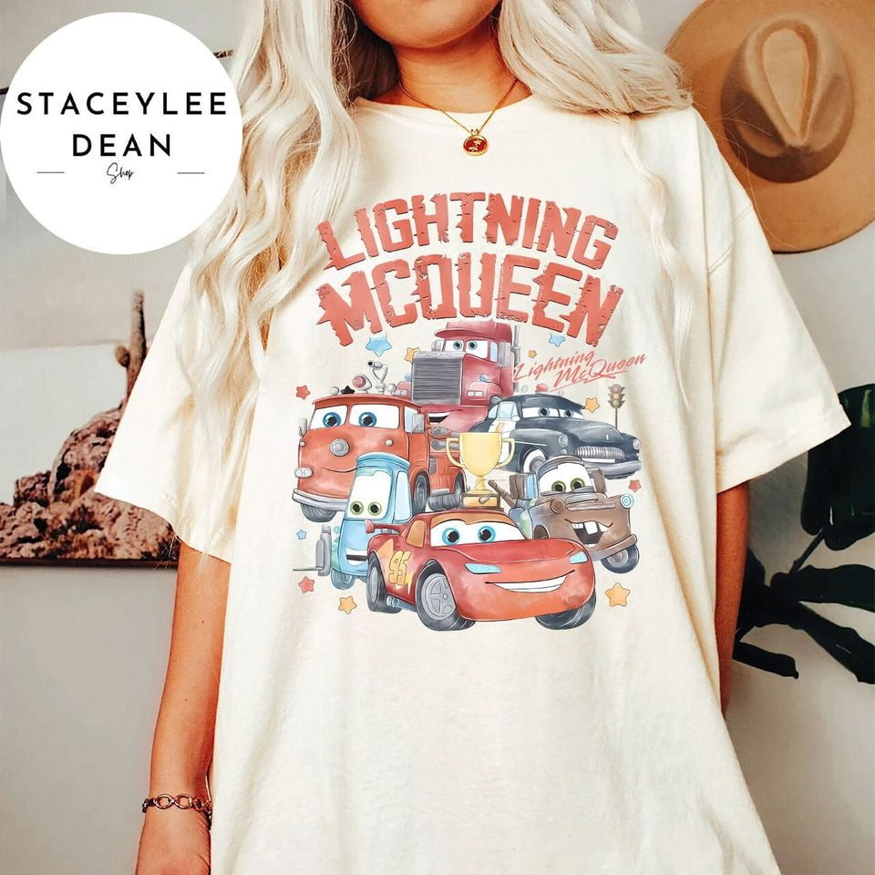Disney Pixar Lightning Mcqueen Piston Cup Teet Shirt, Size 5Xl, Tee ...