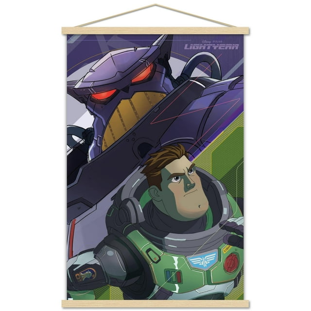 Disney Pixar Lightyear - Buzz and Zurg Wall Poster with Magnetic Frame ...