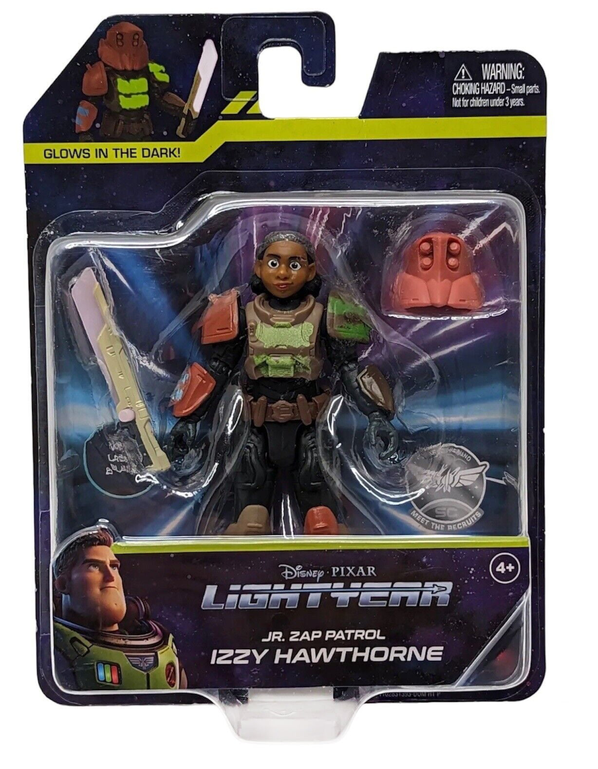 Disney Pixar Lightyear Glow Action Jr Zap Patrol Izzy Hawthorne Figure