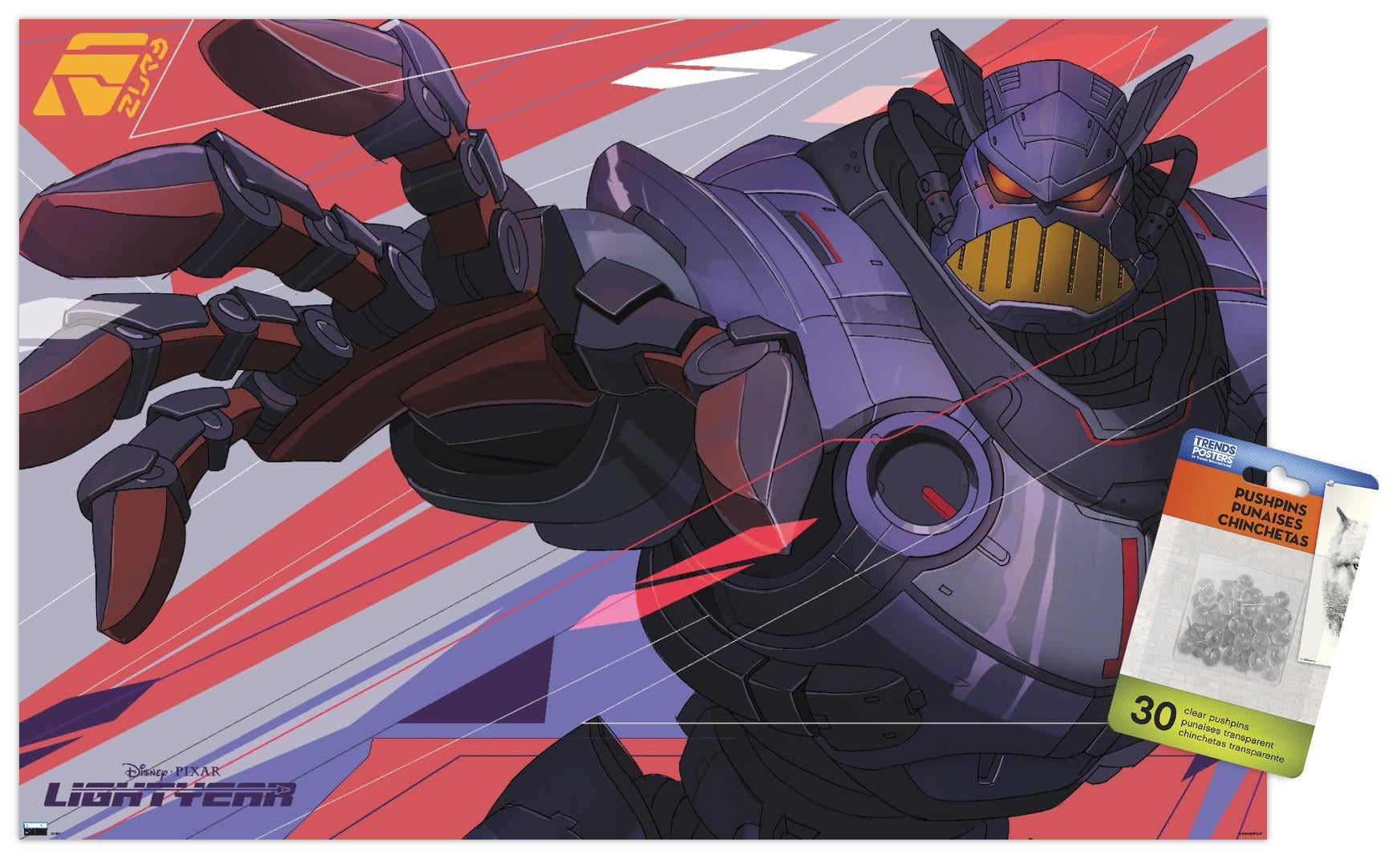 Disney Pixar Lightyear - Zurg Wall Poster with Push Pins, 14.725" x 22. ...