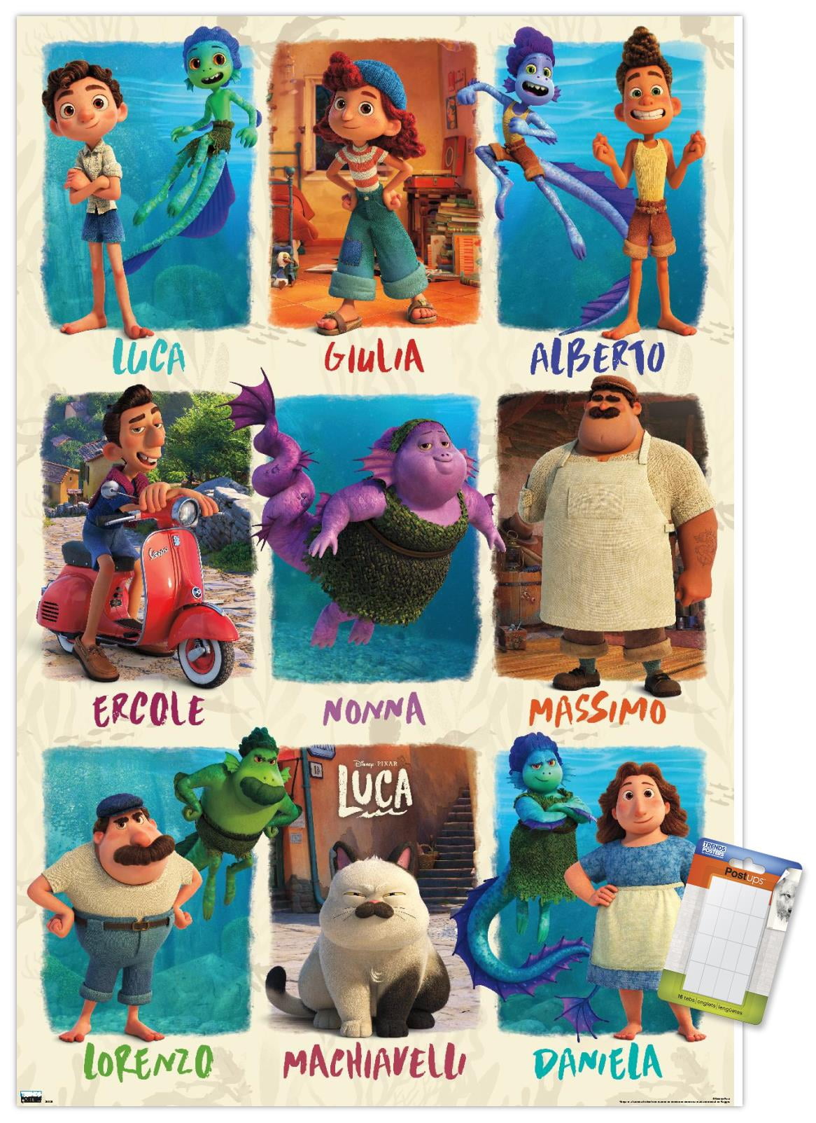 Disney Pixar Characters Collage