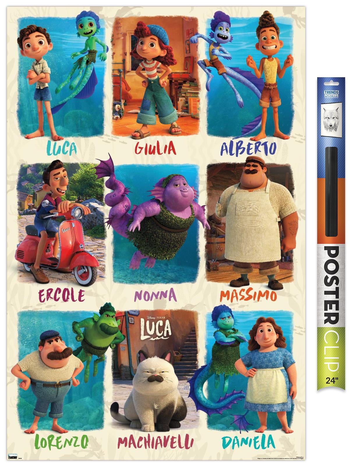 Disney Pixar Luca - Grid Wall Poster, 22.375" x 34" - Walmart.com