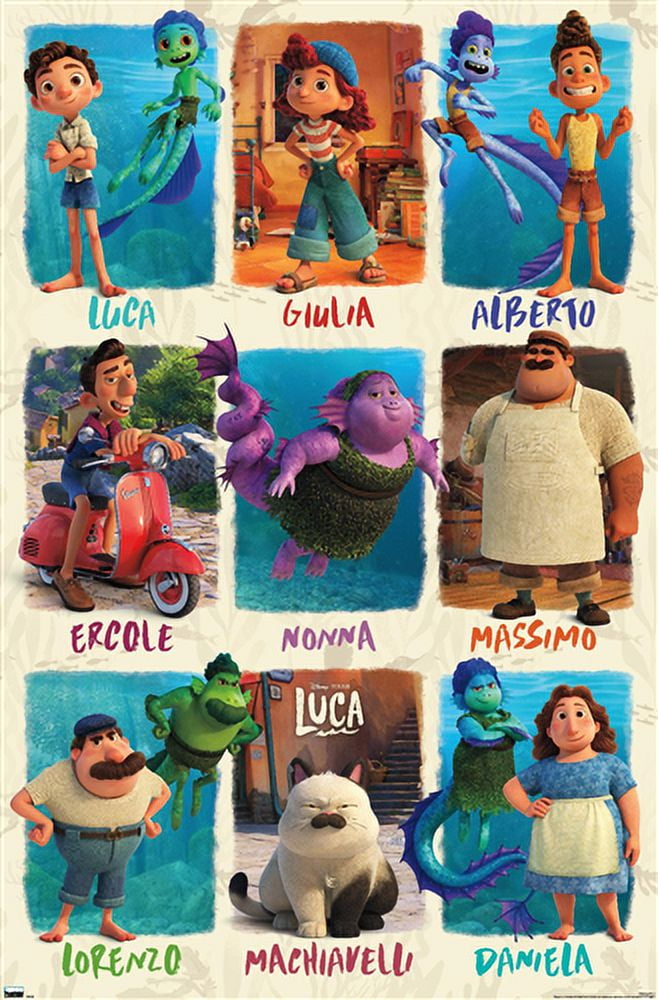Disney Pixar Luca - Grid Wall Poster, 22.375" x 34" - Walmart.com