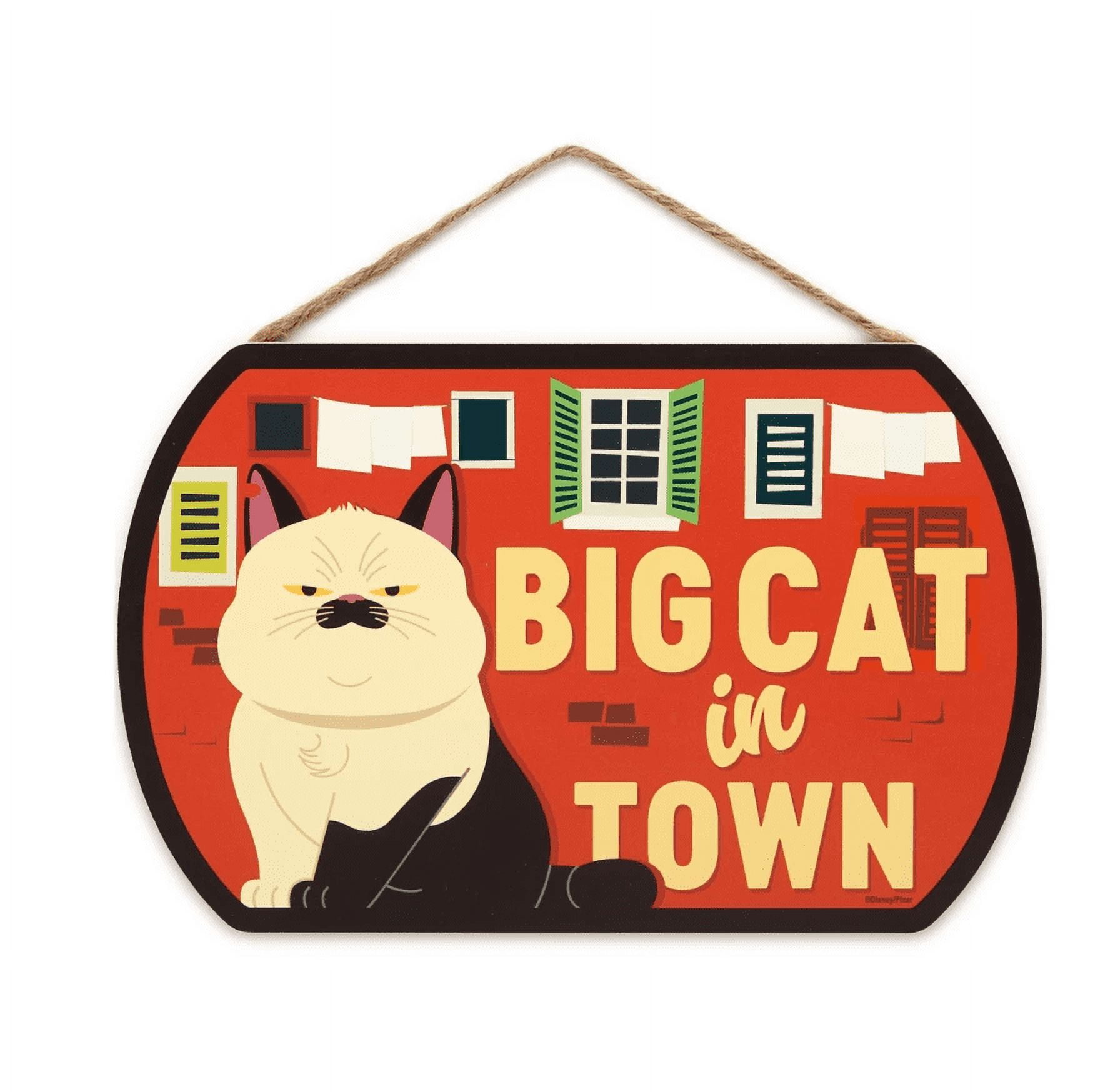 Disney Pixar Luca Machiavelli Big Cat in Town Flat Wood Wall Art New ...