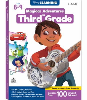 Pre-Owned Disney Learning Magical Adventures in 3rd Grade Workbooks All ...