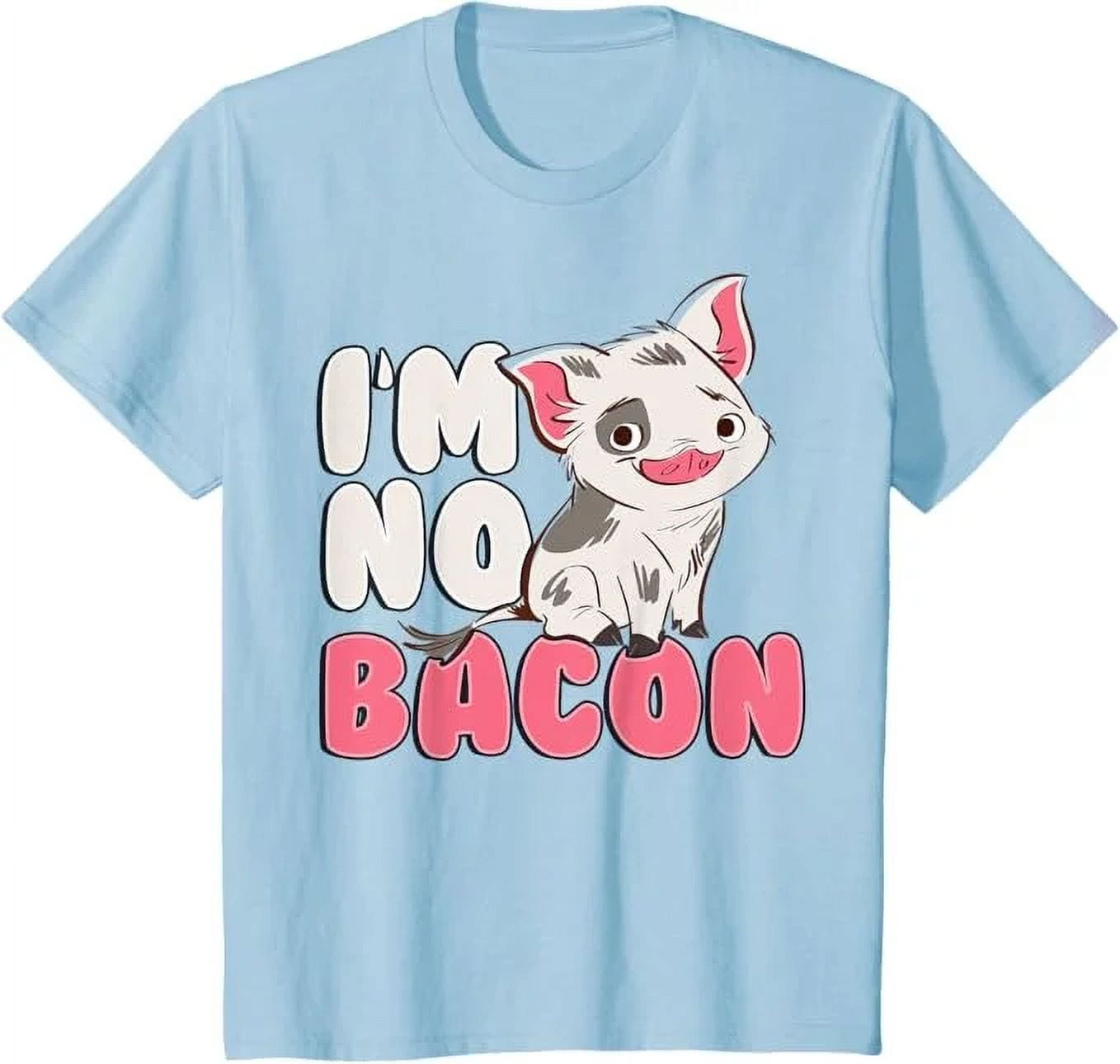 Disney Pixar Moana Pua Im No Bacon Graphic T-Shirt-PL - Walmart.com