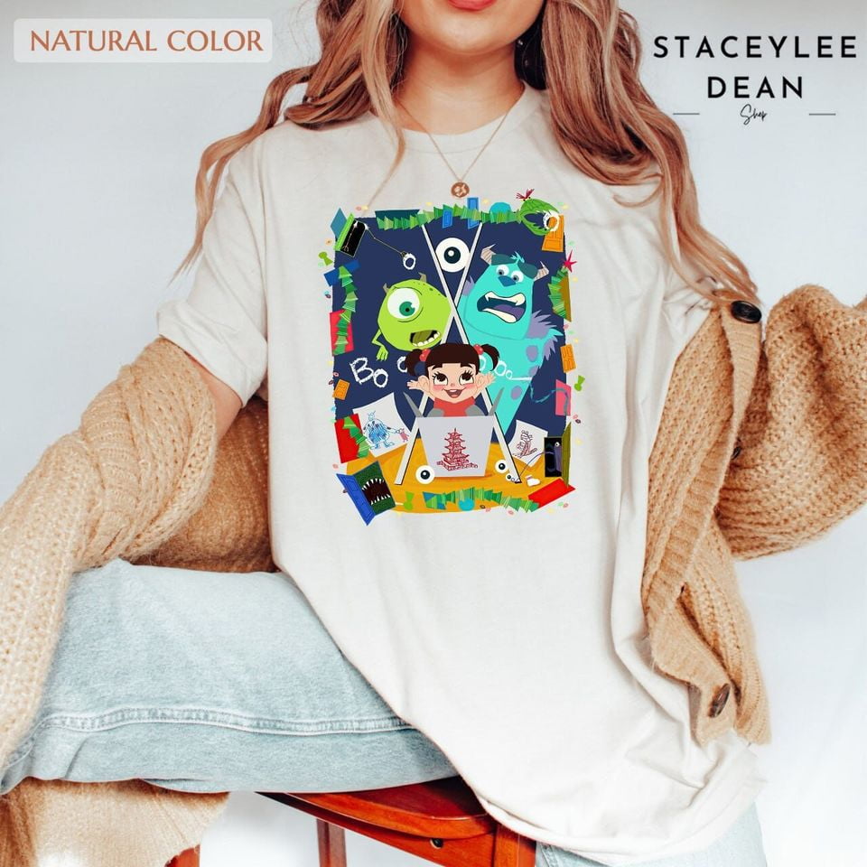 Disney Pixar Monsters Inc Teet Pixar Sullivan Face Teet Shirt, Size S ...