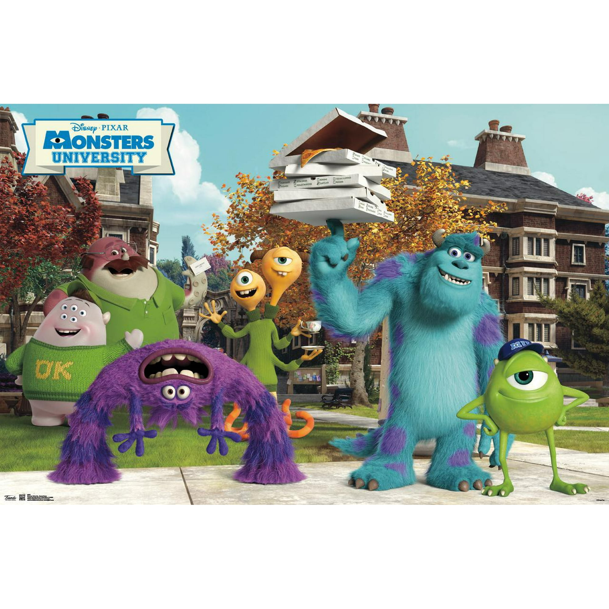 Monster Inc University Poster