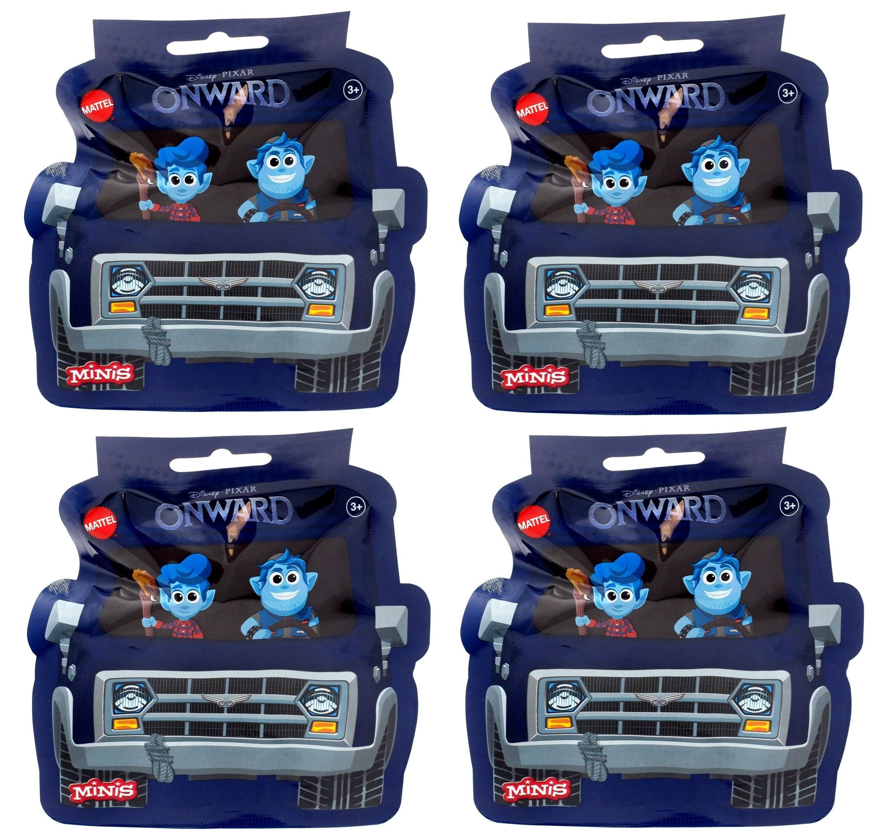 Disney Pixar Onward 4 Pack Mini Figure Blind Bag Toy - Walmart.com