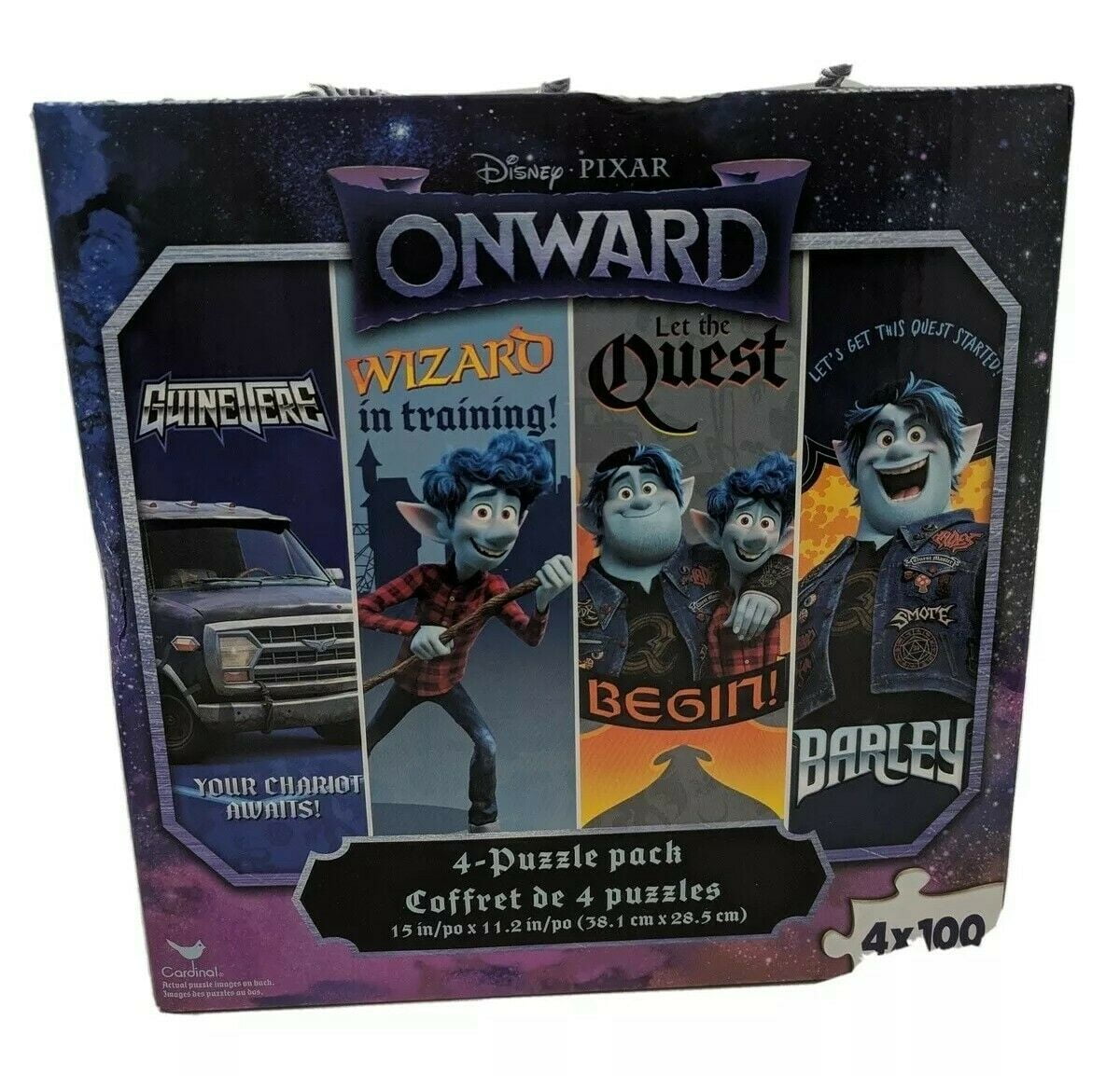Disney Pixar Onward Puzzles Pack of 4 100 pc - Walmart.com