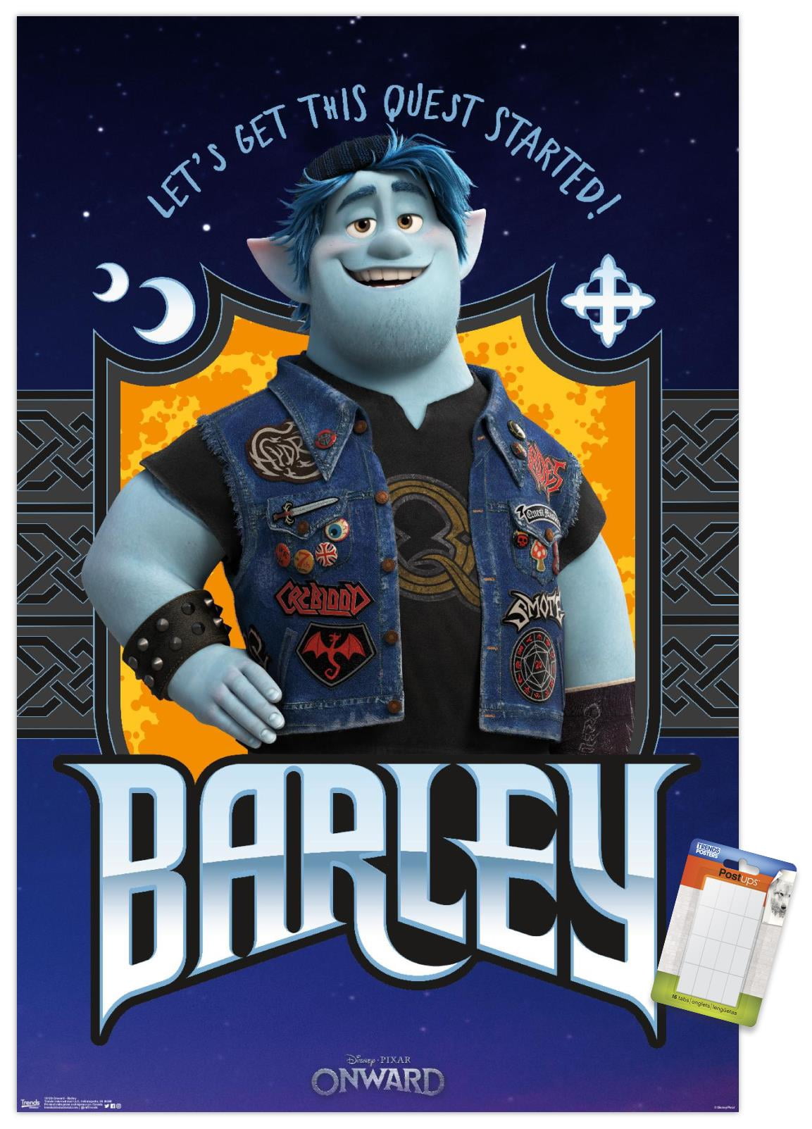 Disney Pixar Onward - Barley Wall Poster, 22.375" x 34" - Walmart.com