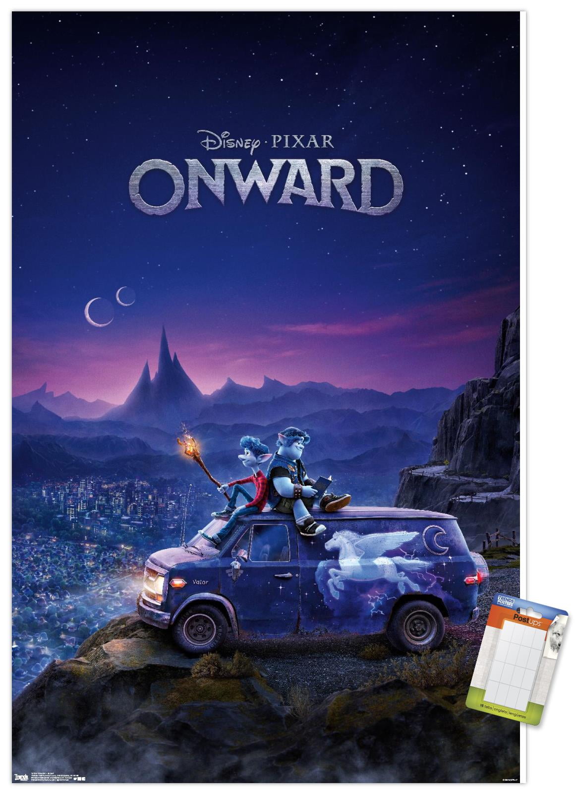 Disney Pixar Onward - Teaser Wall Poster, 22.375" x 34" - Walmart.com