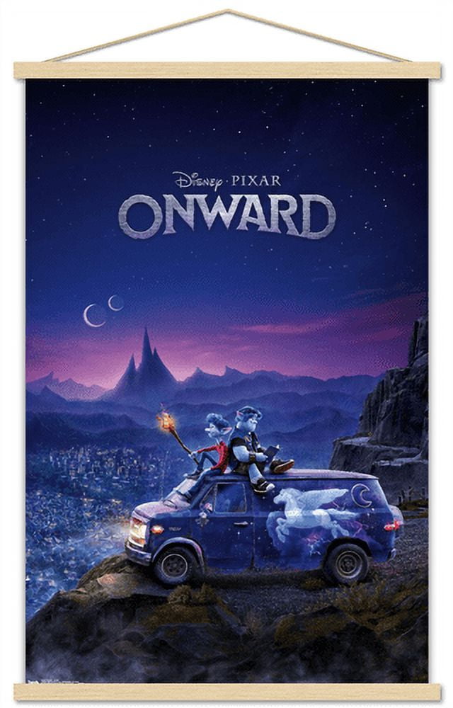 Disney Pixar Onward - Teaser Wall Poster with Magnetic Frame, 22.375" x ...