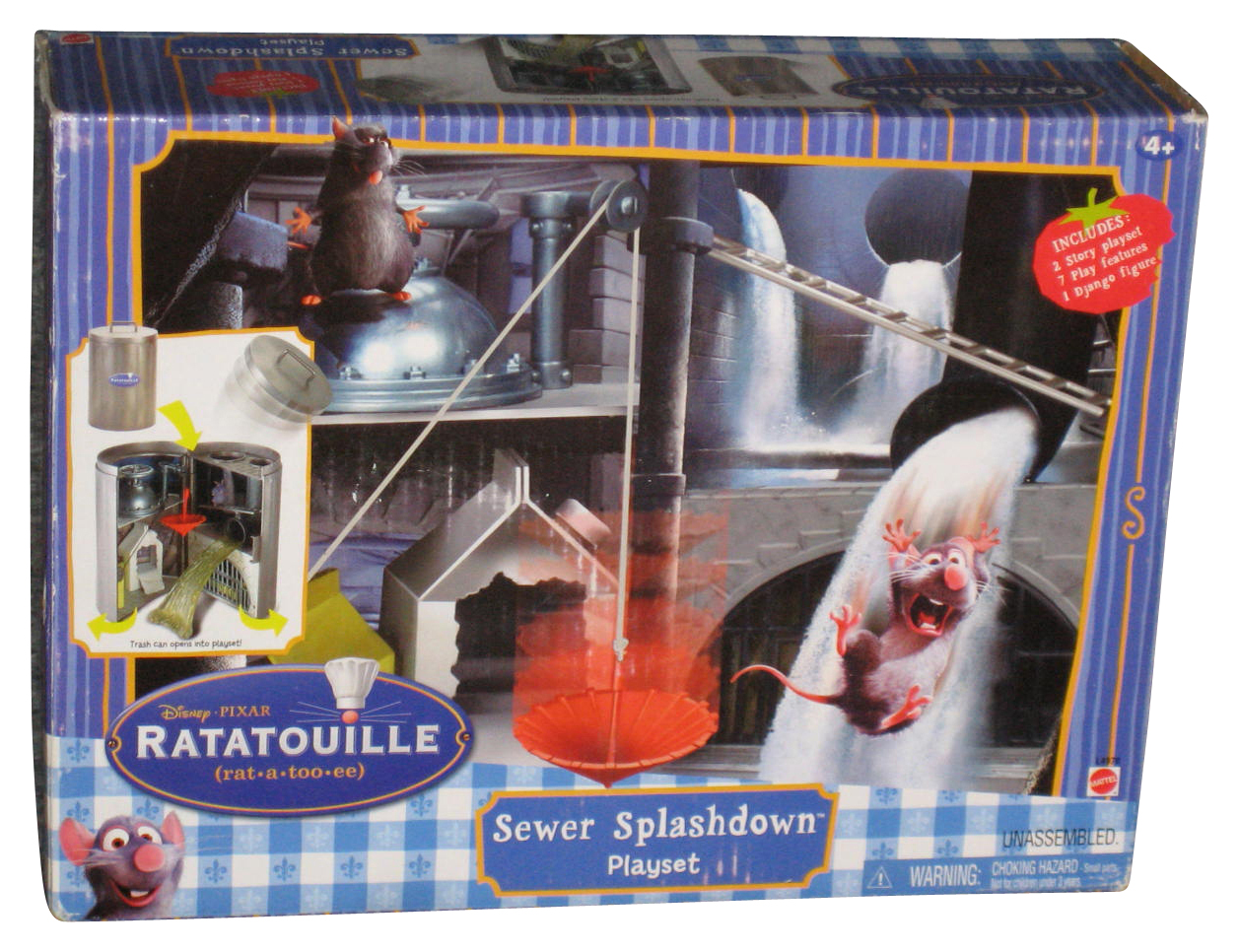 Disney Pixar Ratatouille Mattel Sewer Splashdown Figure Playset ...