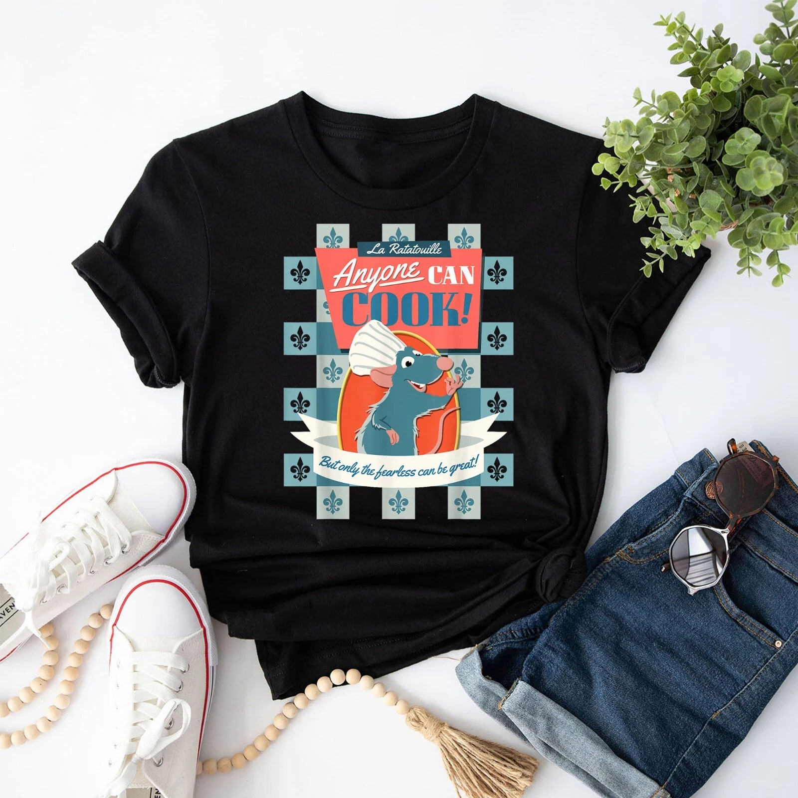 Disney Pixar Ratatouille Remy Anyone Can Cook Poster T-Shirt - Walmart.com