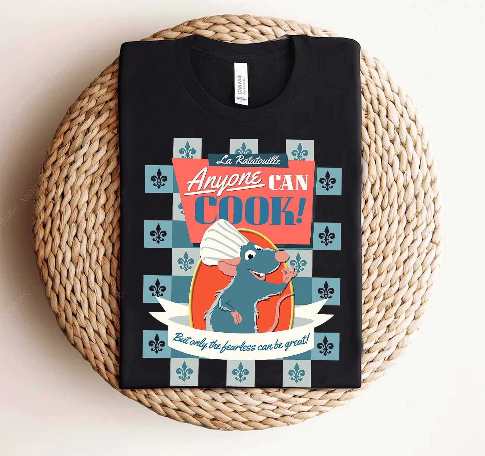Disney Pixar Ratatouille Remy Anyone Can Cook Poster Tee Ratatouille ...