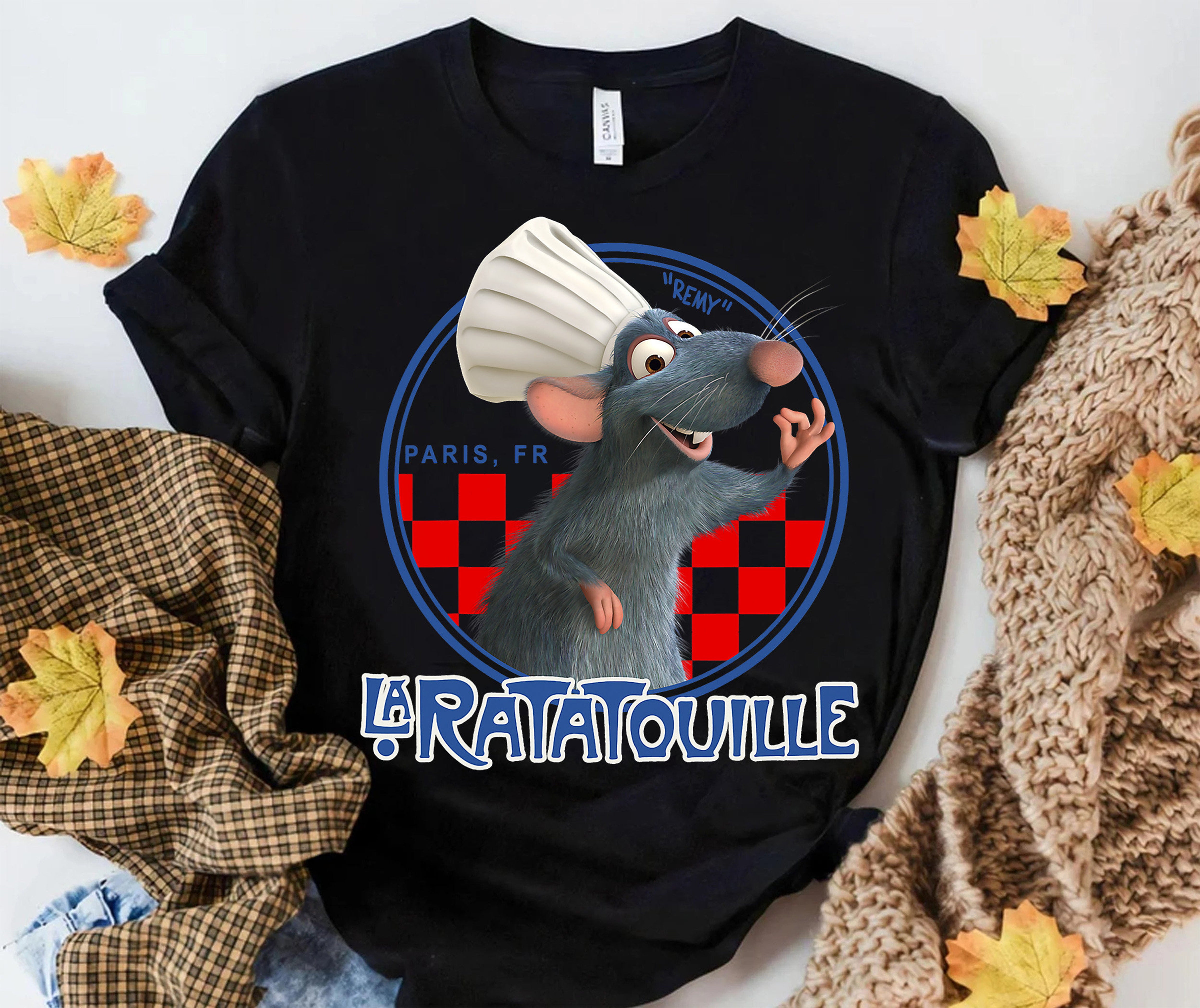Disney Pixar Ratatouille Remy Chef Hat Portrait Graphic Tee T-Shirt ...