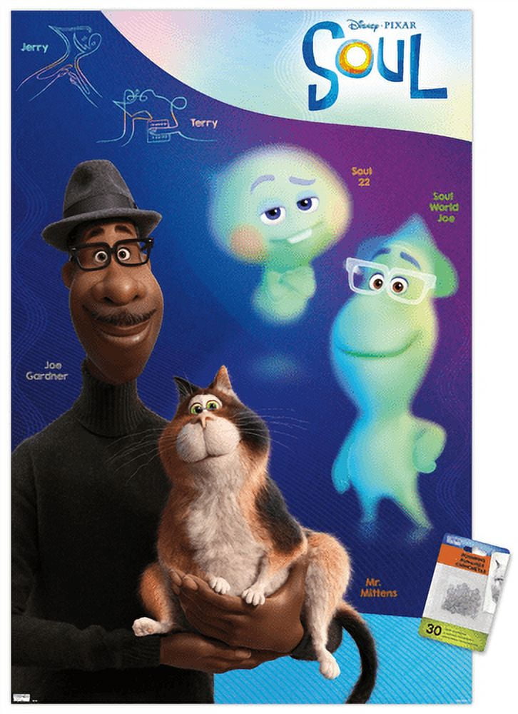 Disney Pixar Soul - Group Wall Poster with Push Pins, 22.375" x 34 ...