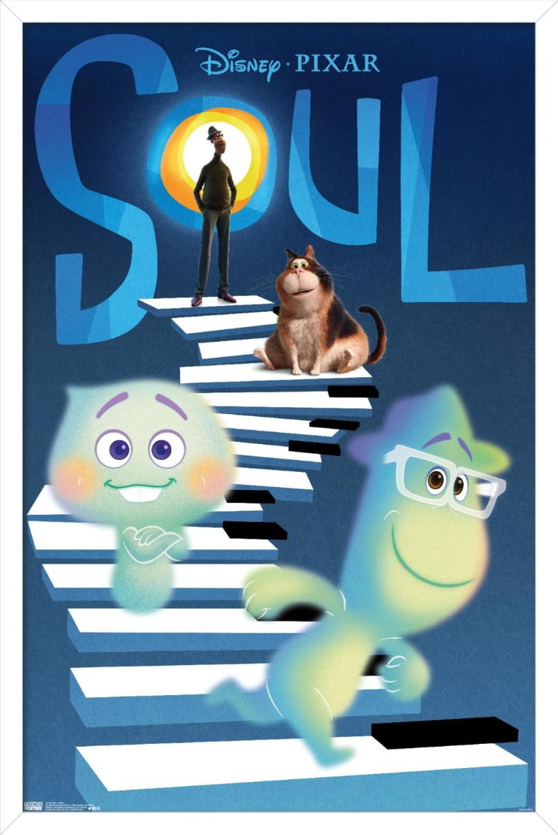 Disney Pixar Soul - Piano Wall Poster, 14.725" x 22.375", Framed ...