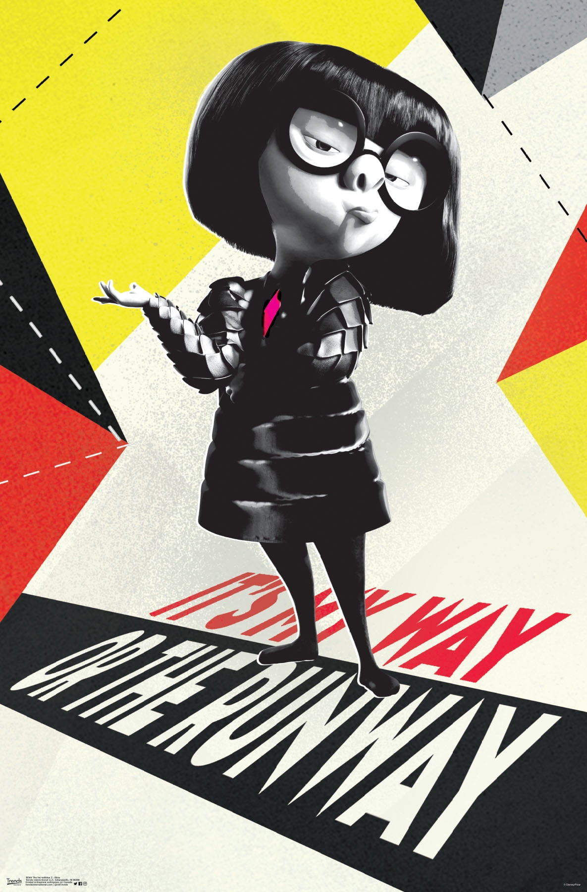 Disney Pixar The Incredibles 2 - Edna Wall Poster, 22.375" x 34 ...