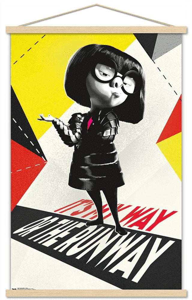 Disney Pixar The Incredibles 2 - Edna Wall Poster with Magnetic Frame ...
