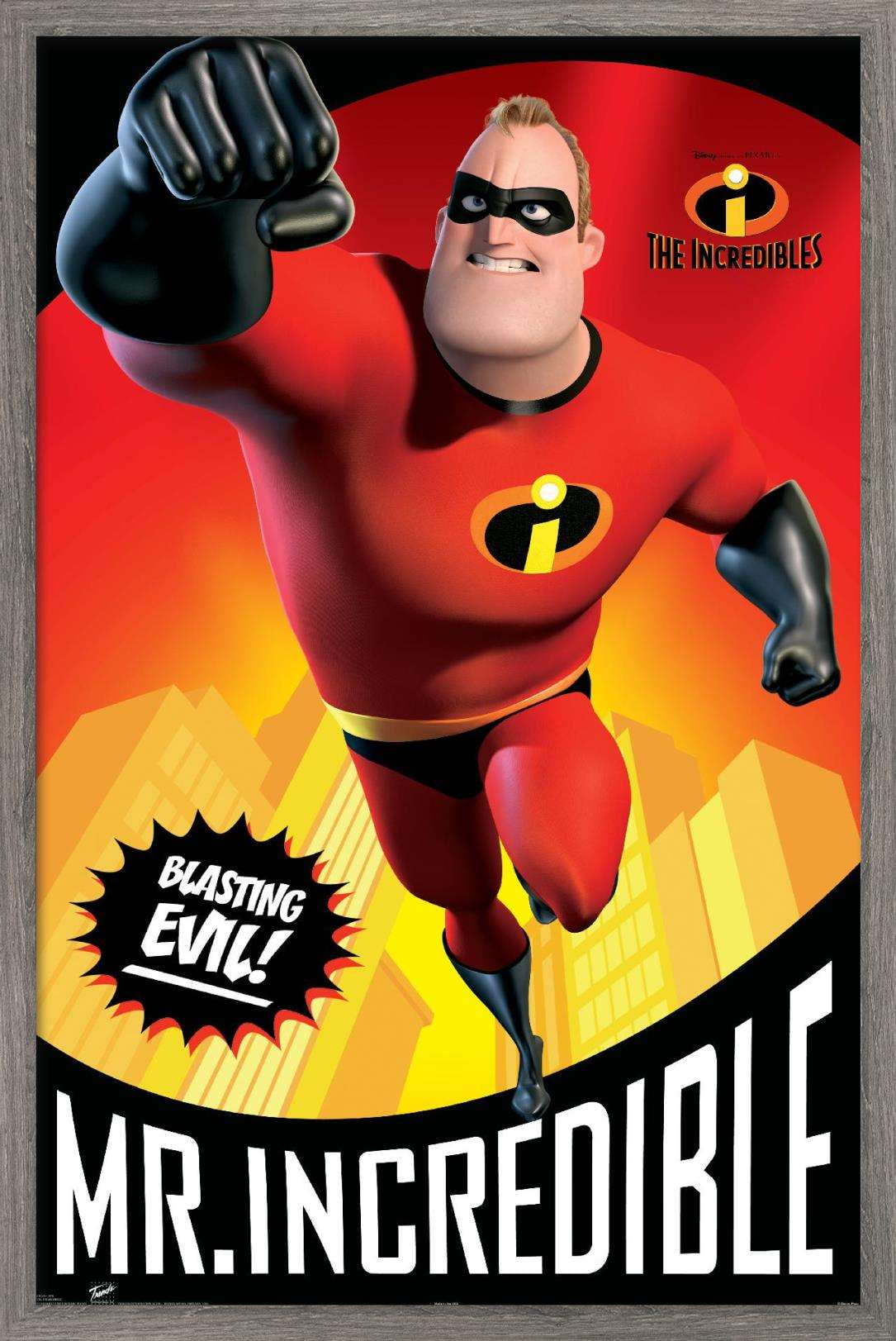 Disney Pixar The Incredibles - Mr. Incredible Wall Poster, 14.725" x 22 ...