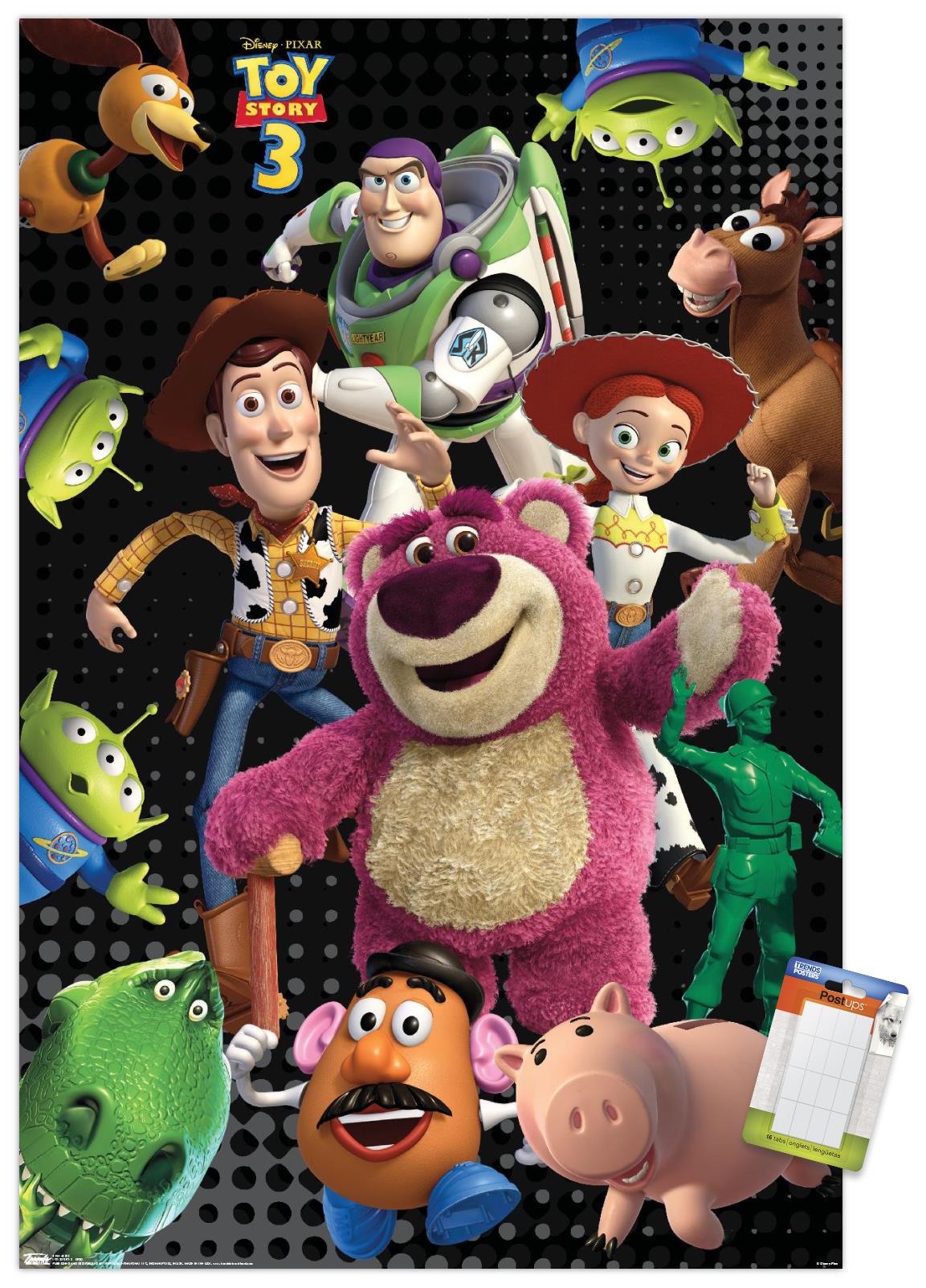 Disney Pixar Toy Story 3 - Grid Wall Poster, 14.725" x 22.375 ...