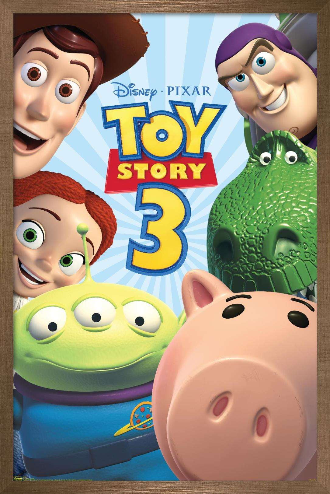 Disney Pixar Toy Story 3 - Group Wall Poster, 22.375" x 34", Framed ...