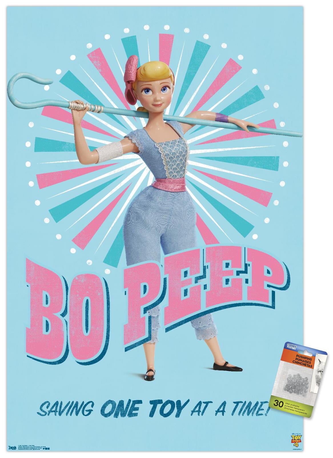 Disney Pixar Toy Story 4 - Bo Peep Wall Poster with Push Pins, 22.375 ...