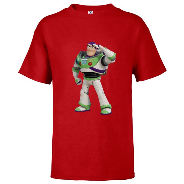 Disney Pixar Toy Story 4 Buzz Lightyear Hero Salute T-Shirt - Short ...