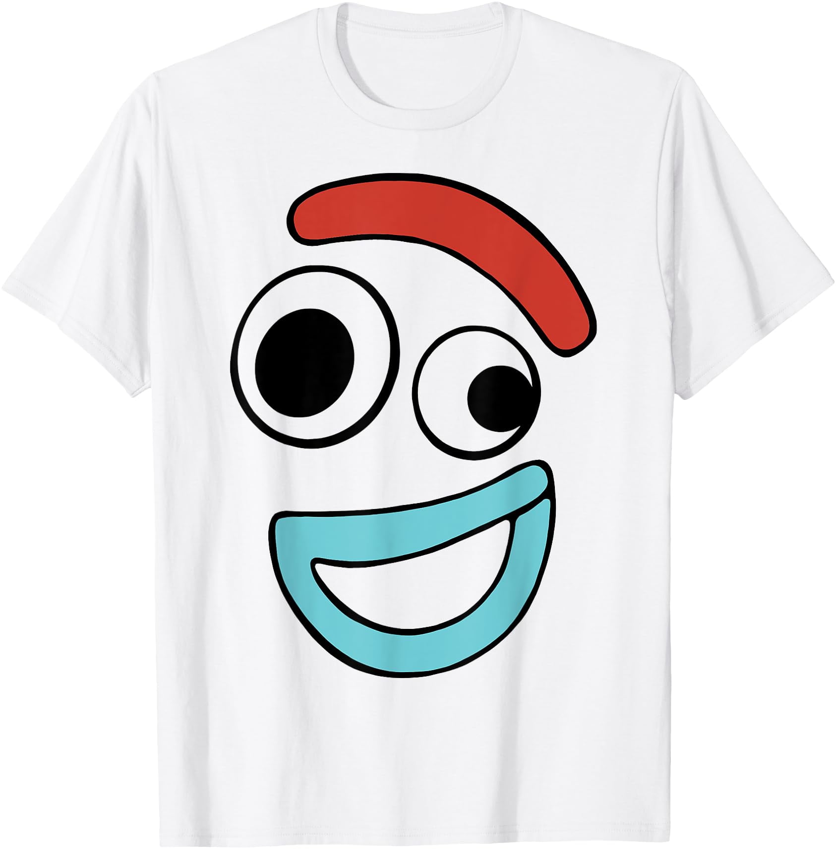 Disney Pixar Toy Story 4 Forky Large Happy Face T-Shirt - Walmart.com