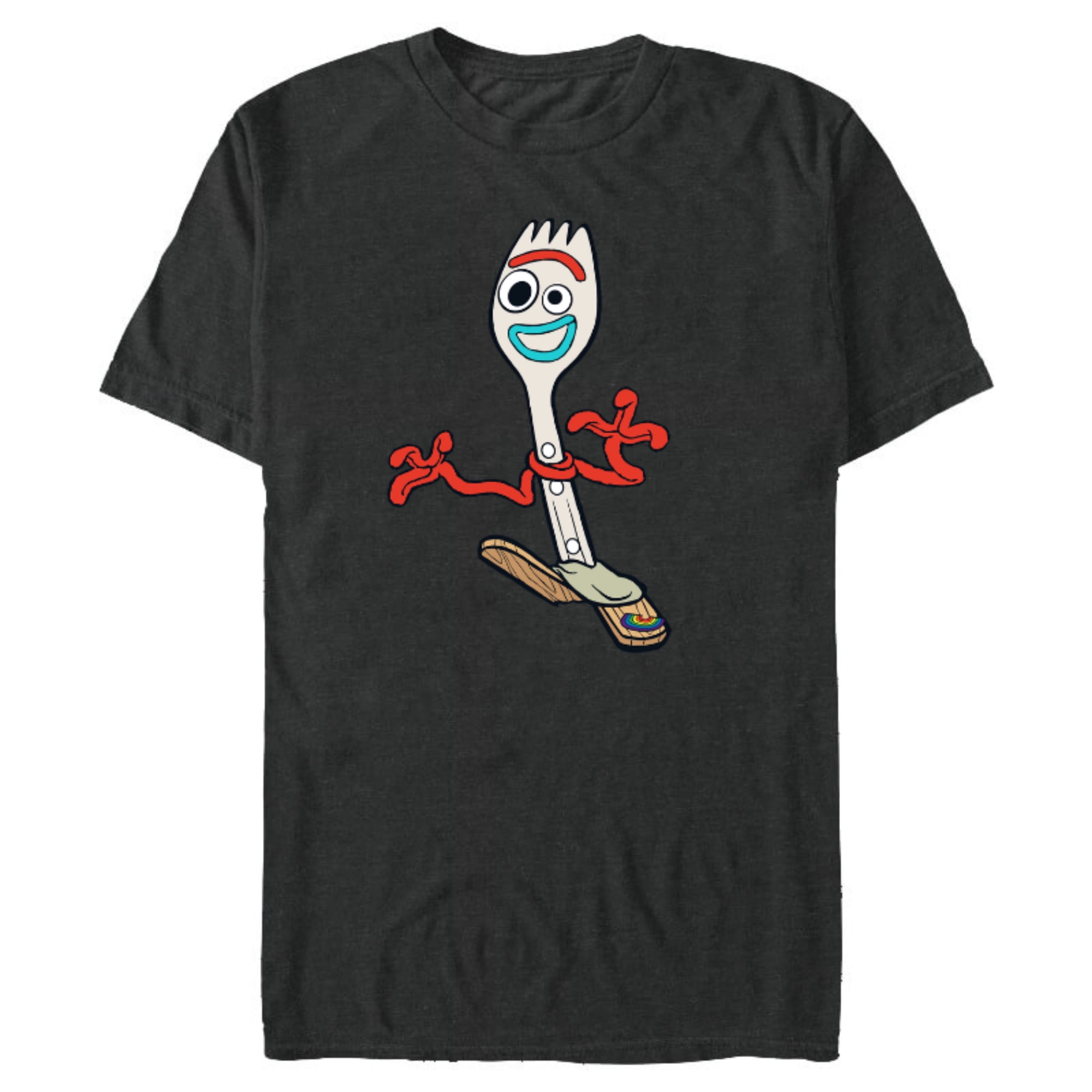 Disney Pixar Toy Story 4 Forky Running T-Shirt- Short Sleeve Blended T ...