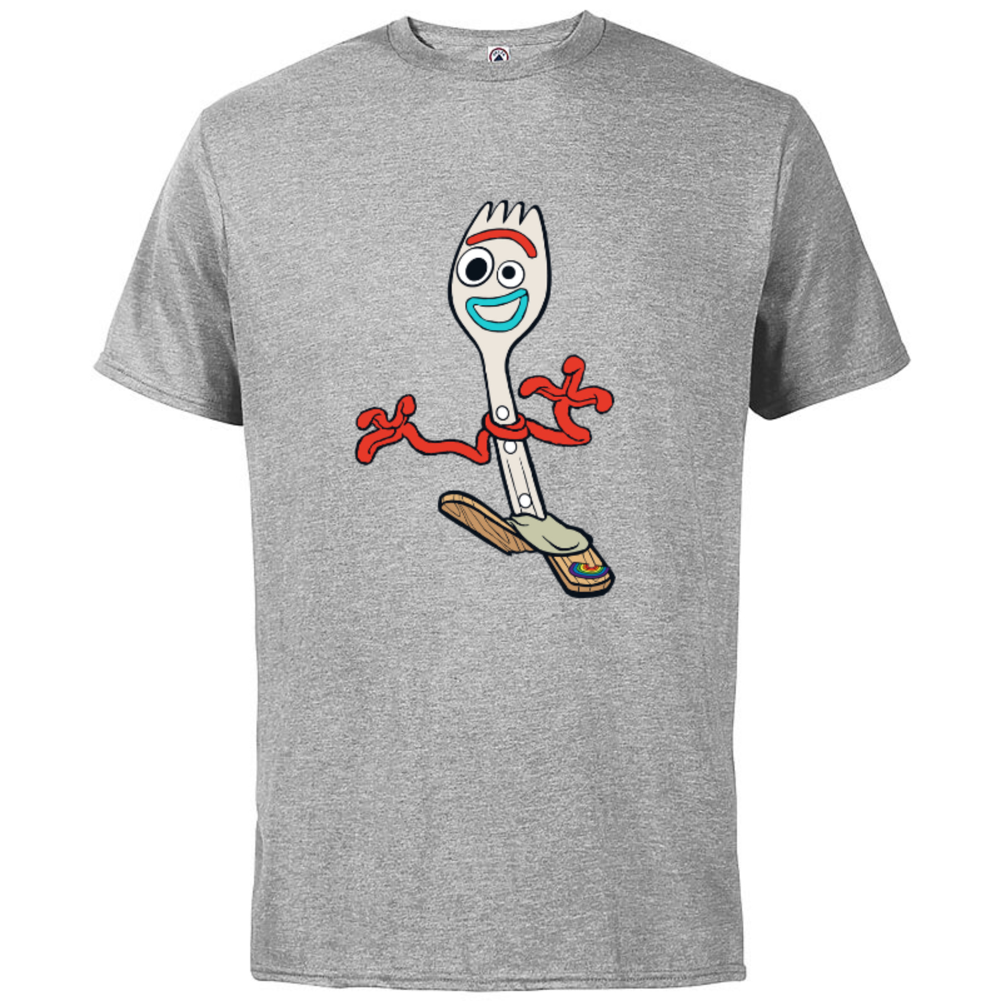 Disney Pixar Toy Story 4 Forky Running T-Shirt - Short Sleeve Cotton T ...