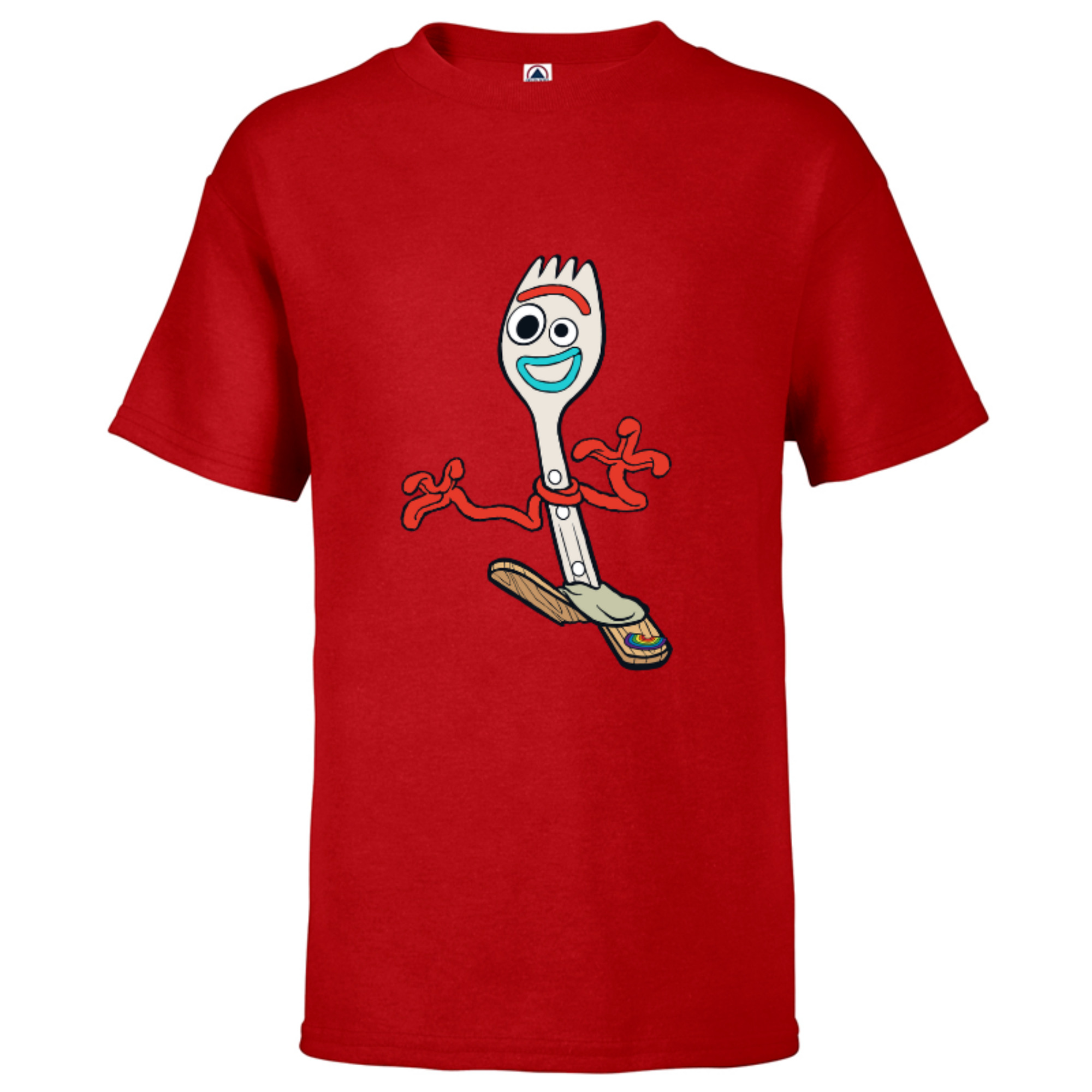Disney Pixar Toy Story 4 Forky Running T-Shirt - Short Sleeve T-Shirt ...