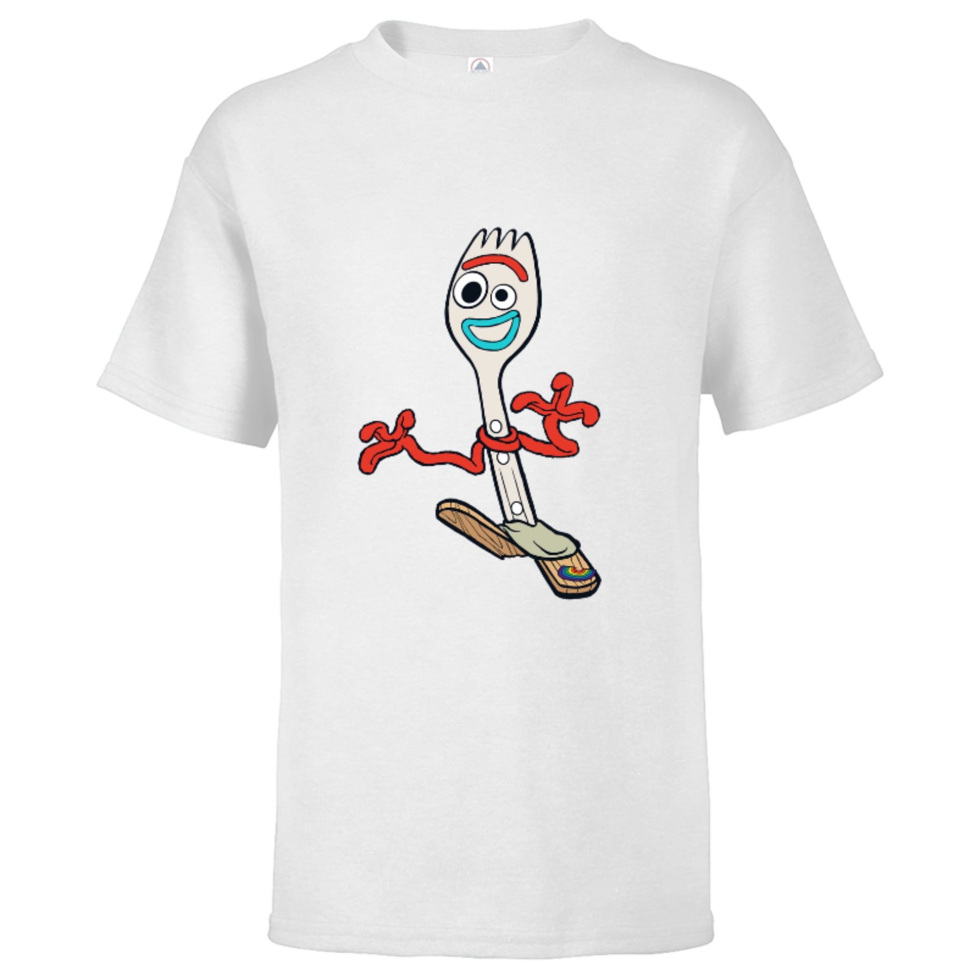 Disney Pixar Toy Story 4 Forky Running T-Shirt - Short Sleeve T-Shirt ...