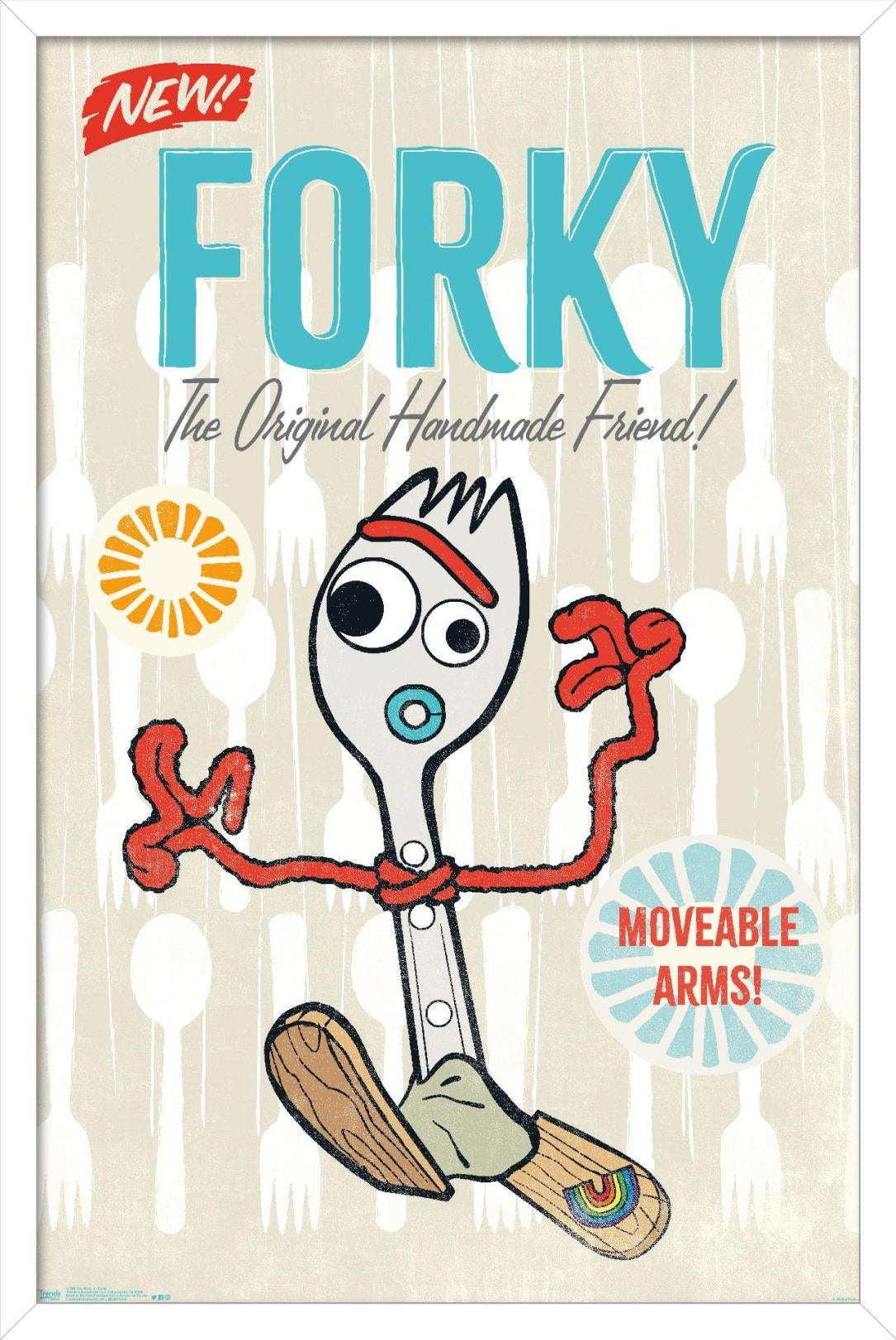 Disney Pixar Toy Story 4 - Forky Wall Poster, 14.725" x 22.375", Framed ...