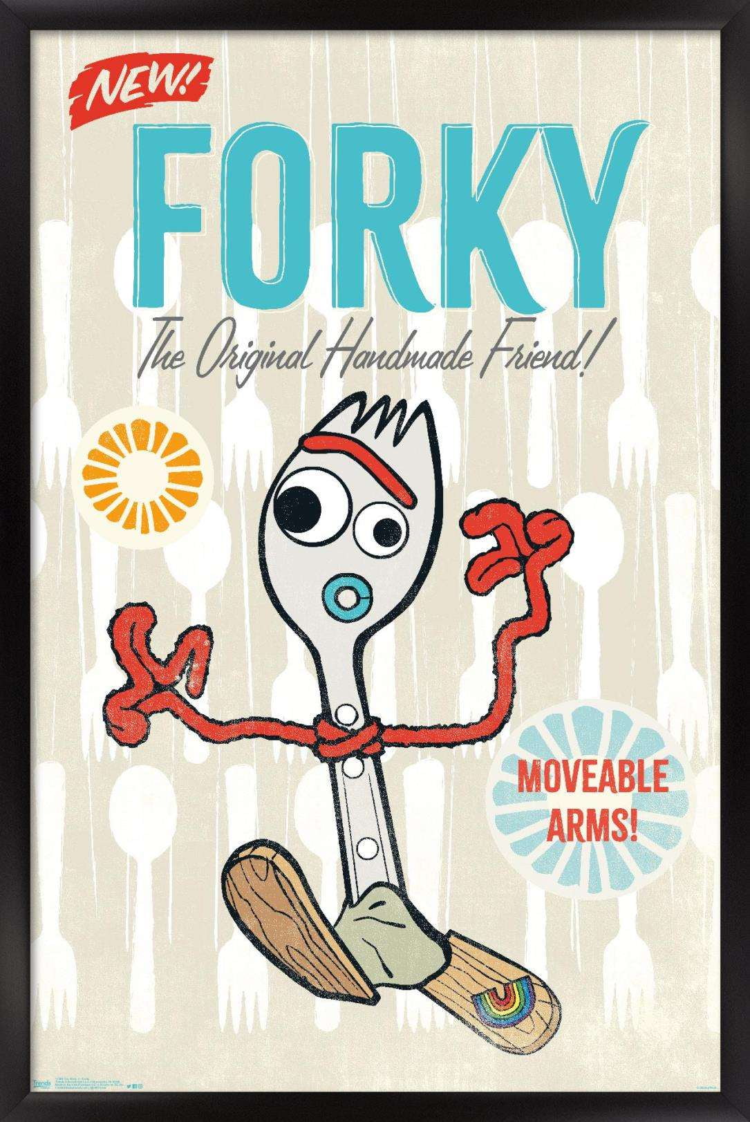 Disney Pixar Toy Story 4 - Forky Wall Poster, 14.725" x 22.375", Framed ...