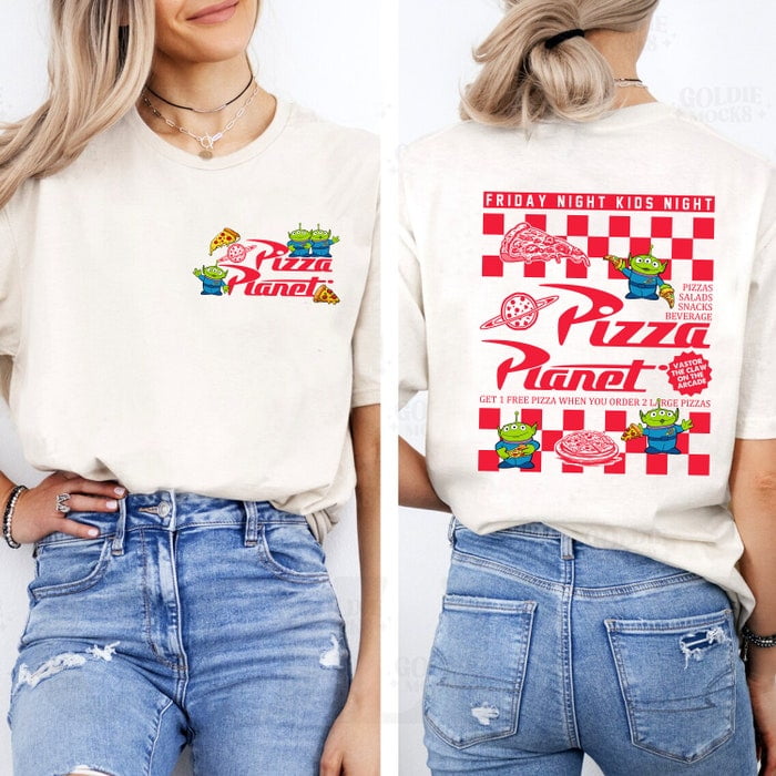 Disney Pixar Toy Story Aliens Pizza Planet Shirt, Vintage Aliens Toy ...