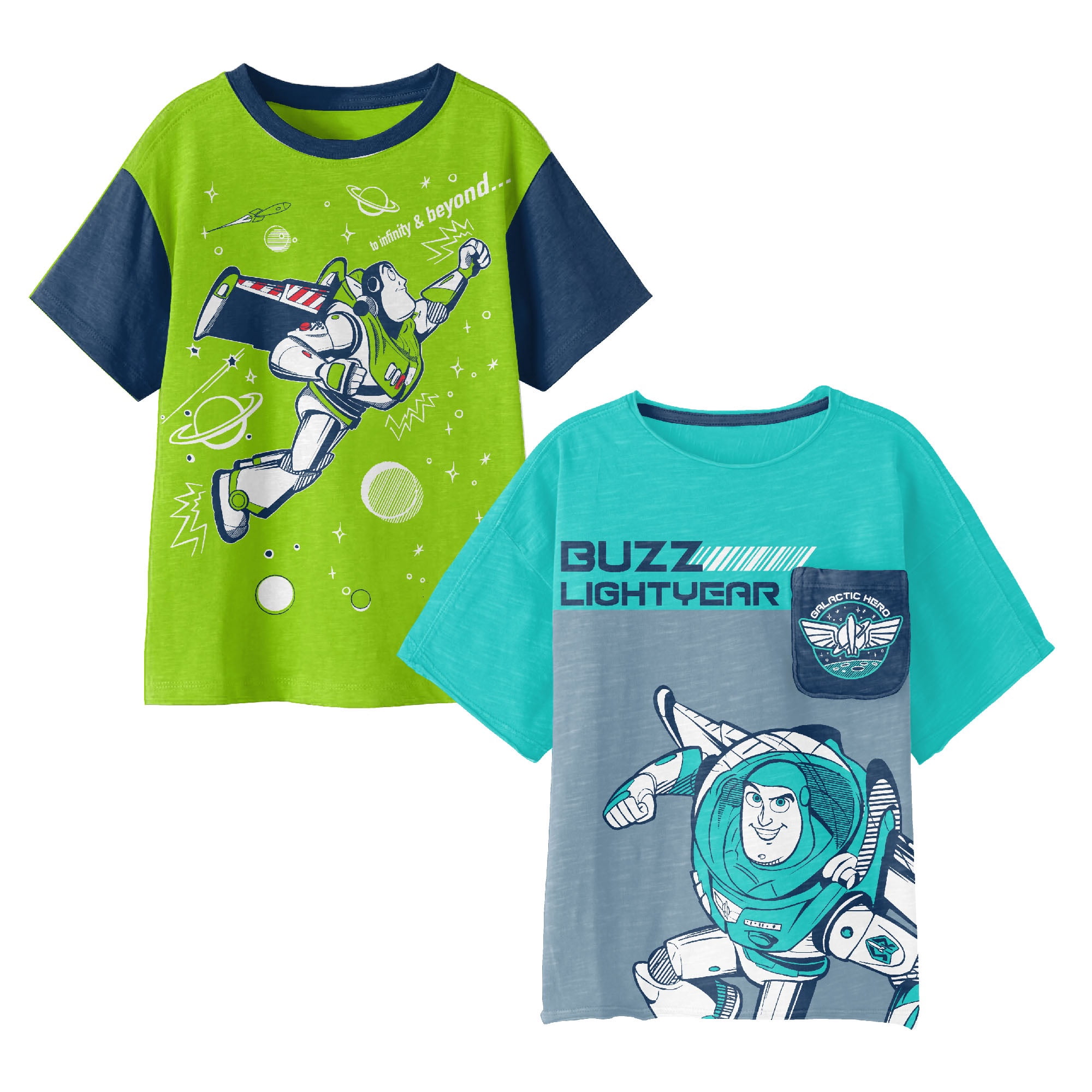 Disney Pixar Toy Story Buzz Lightyear Graphic T-Shirt 2-Pack (Toddler ...