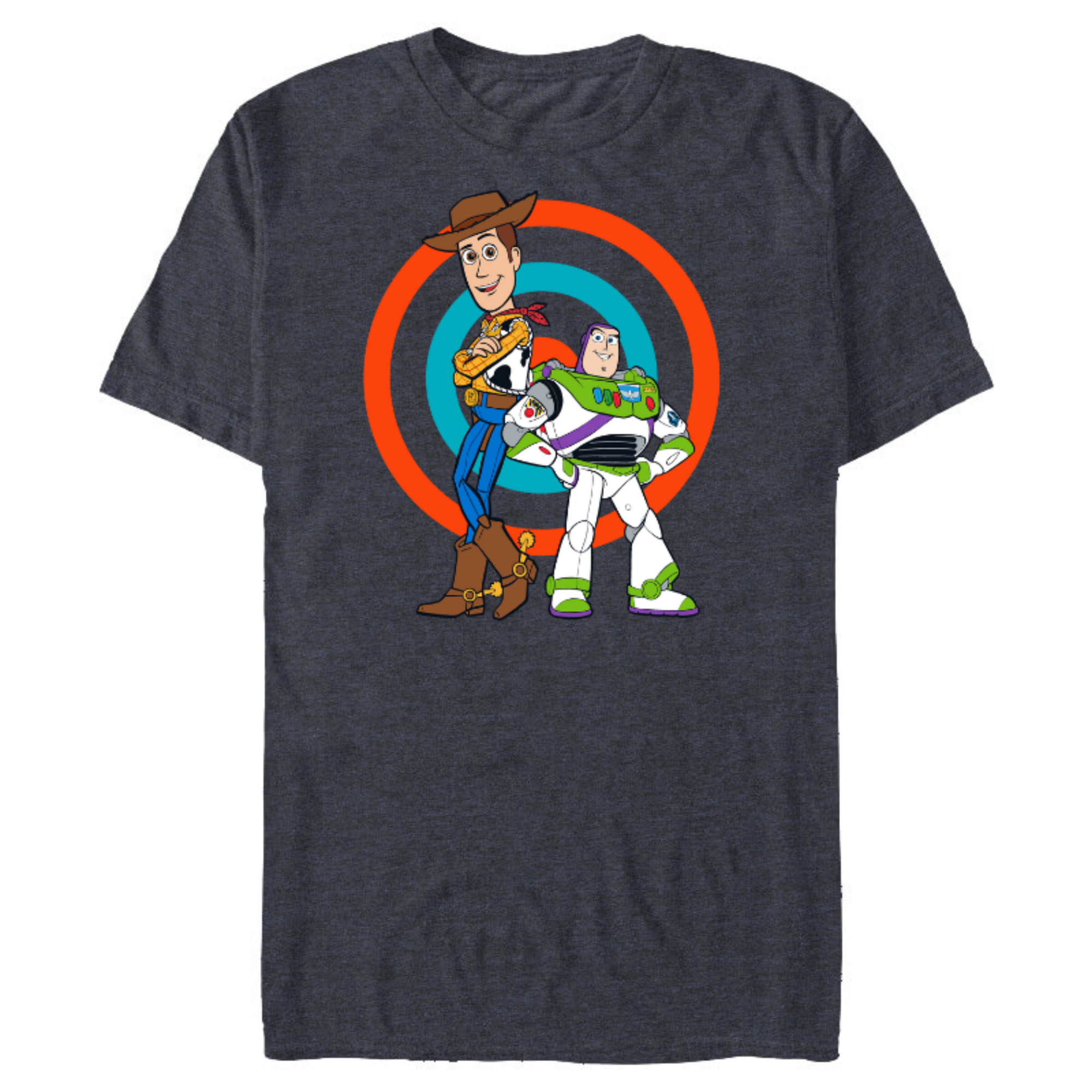 Disney Pixar Toy Story Buzz Lightyear and Woody T-Shirt- Short Sleeve ...