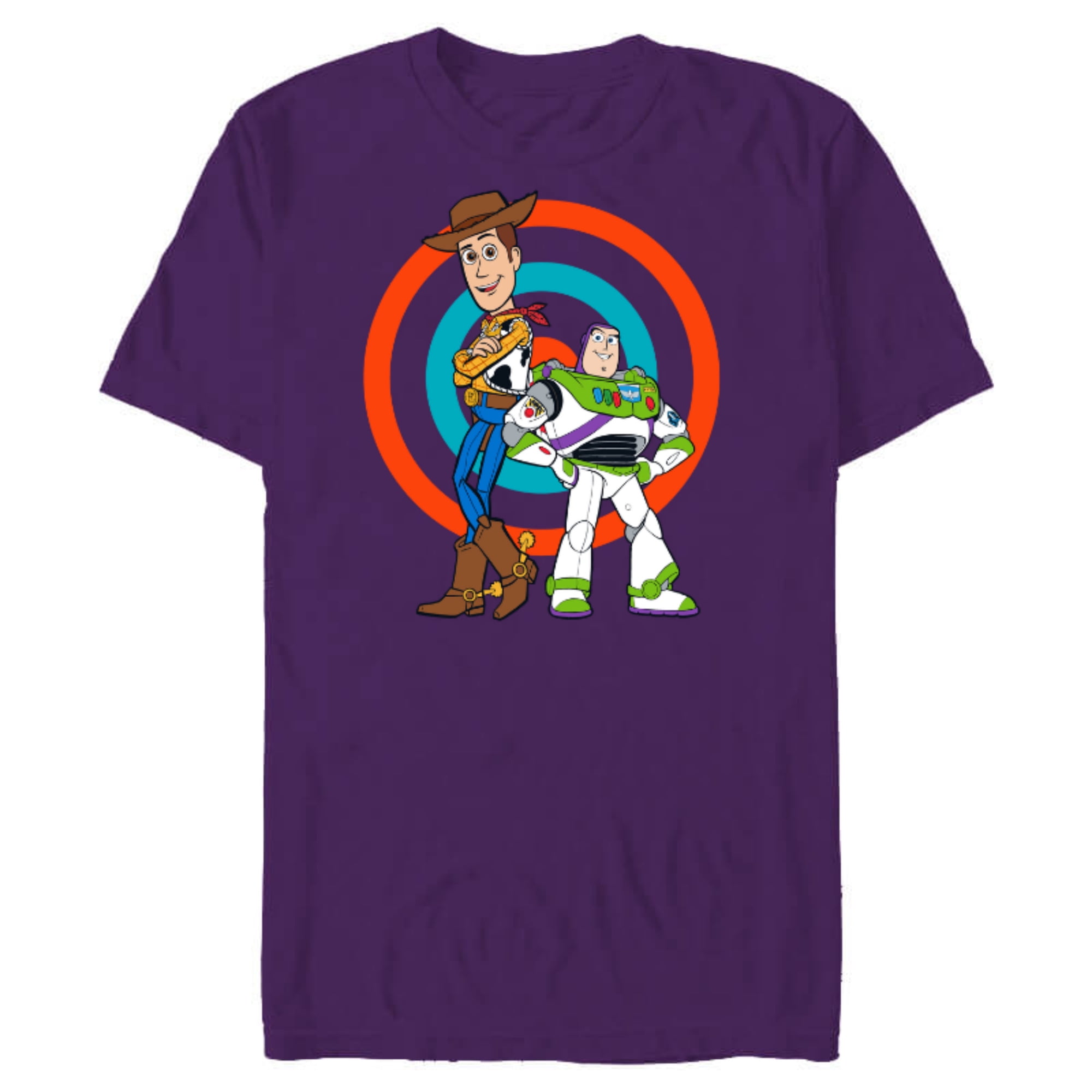 Disney Pixar Toy Story Buzz Lightyear and Woody T-Shirt- Short Sleeve ...