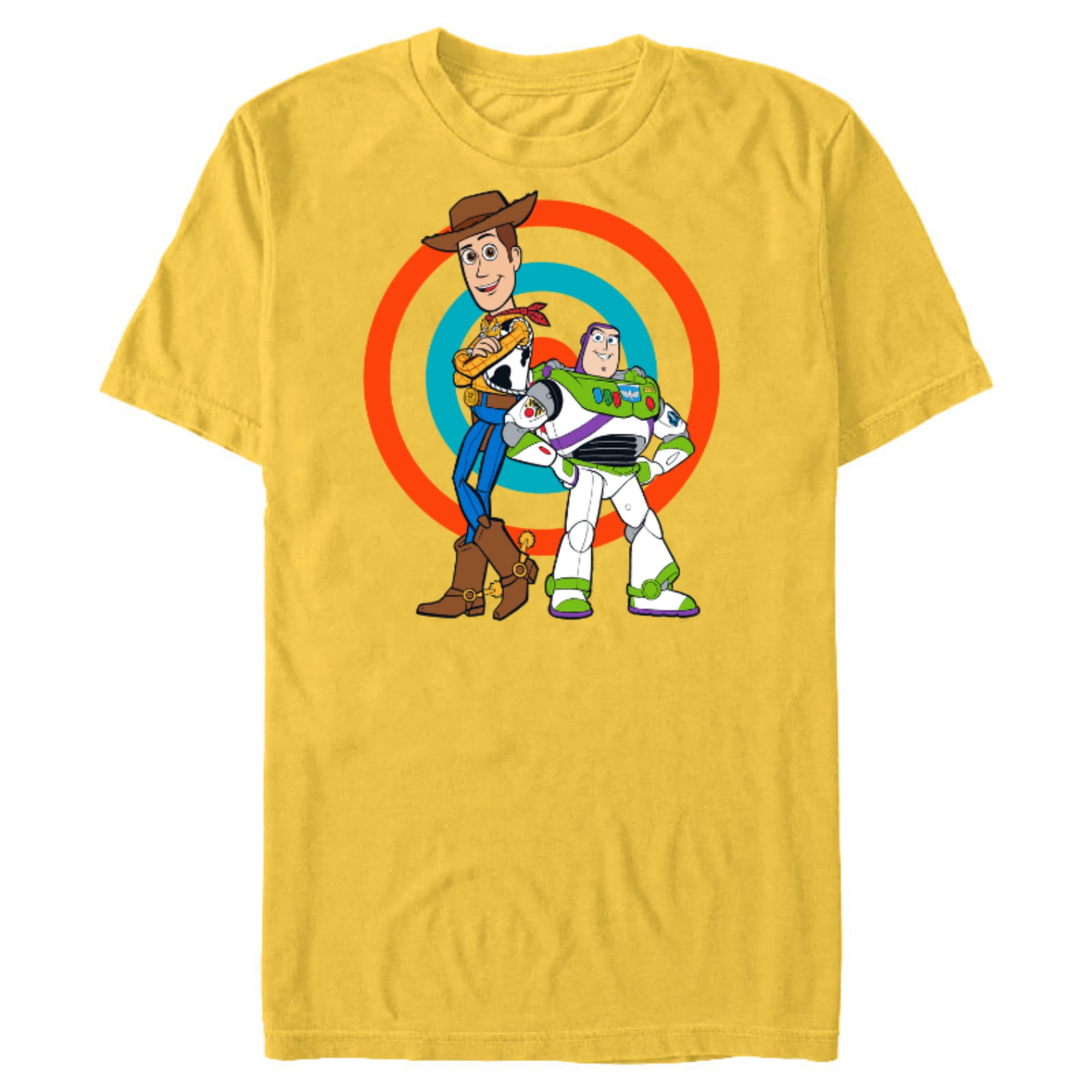 Disney Pixar Toy Story Buzz Lightyear and Woody T-Shirt- Short Sleeve ...