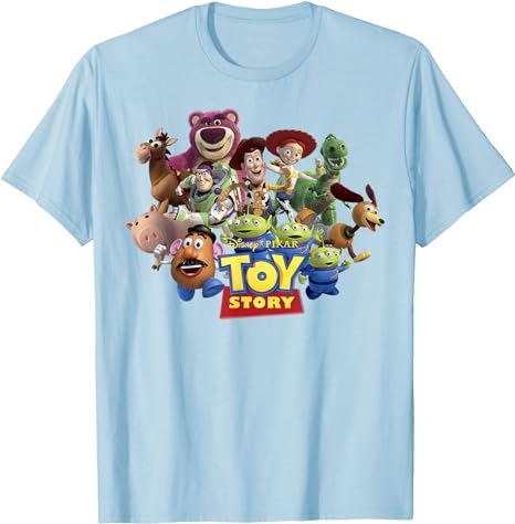 Disney Pixar Toy Story Buzz Woody & Jessie Toys Running T-Shirt ...